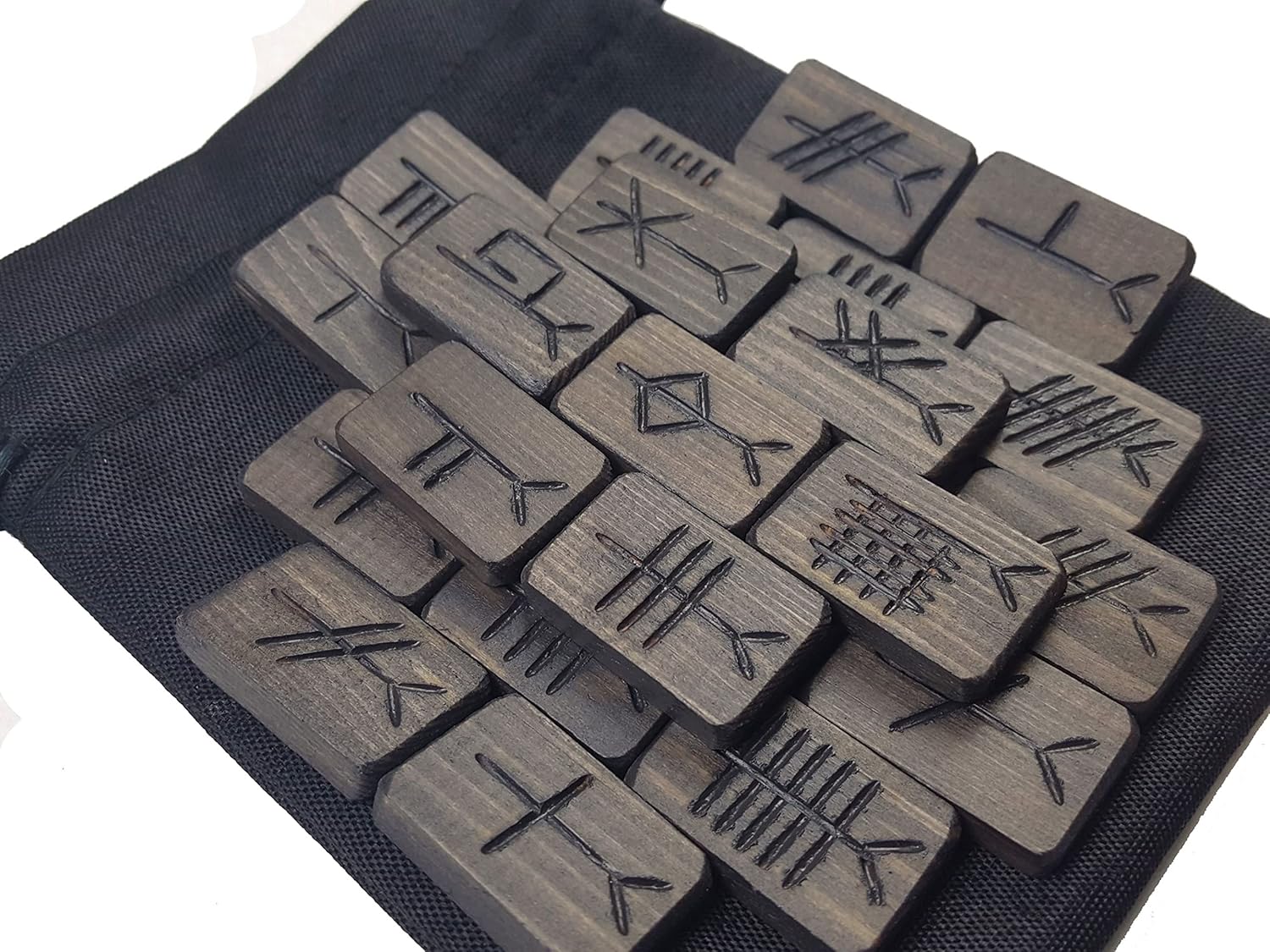 Amazon.com: Shadows Ogham Runes Set, Runes Stones as Pagan Supplies ...