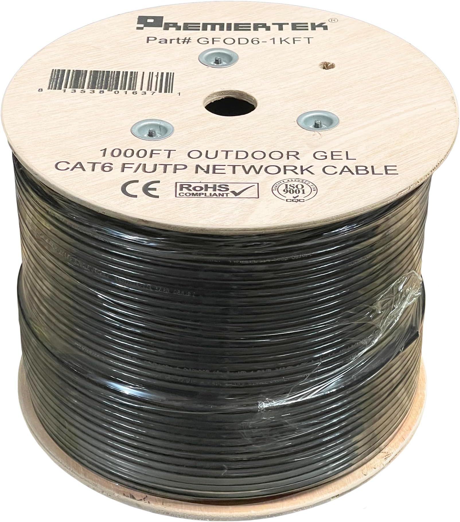 Amazon.com: Premiertek 1000ft CAT6 Gel Filled Shielded FTP Outdoor ...