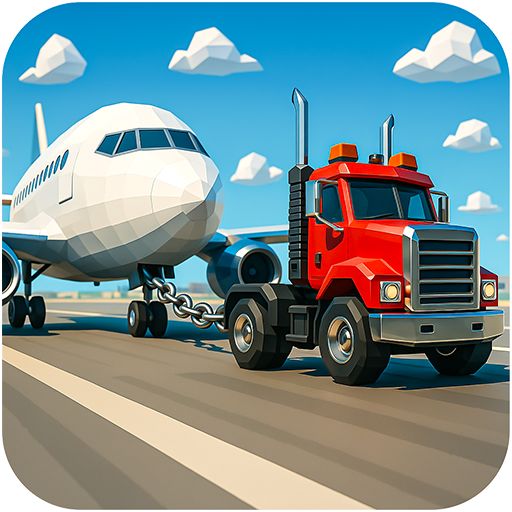 Airplane Parking Simulator: Chained Cart Towing Plane Driving Game ...