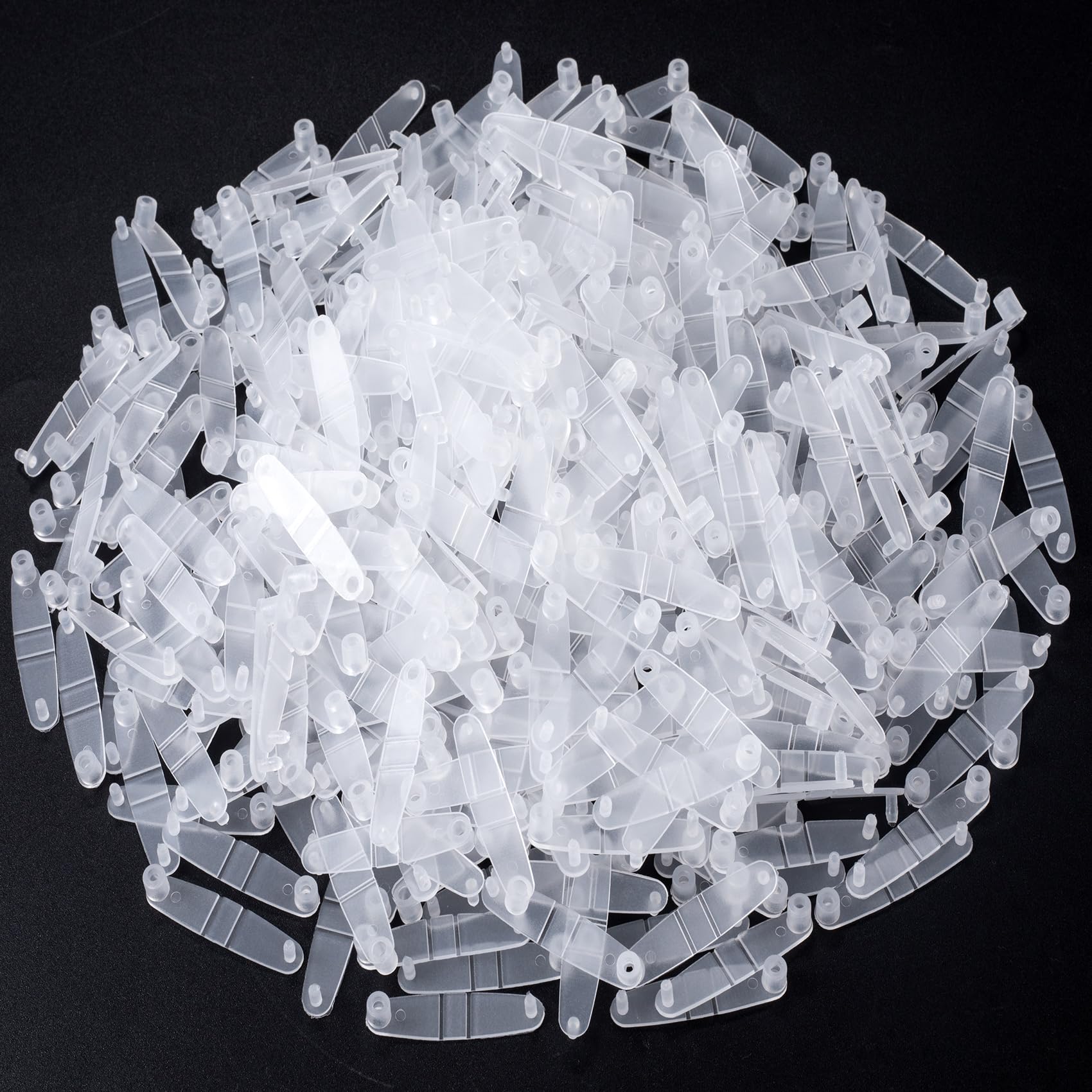 Amazon.com: Isslly 200Pcs Plastic Keychain Clips, Clear Keychain ...