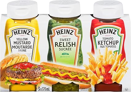 HEINZ Summer Condiment Pack - Ketchup, Mustard & Relish