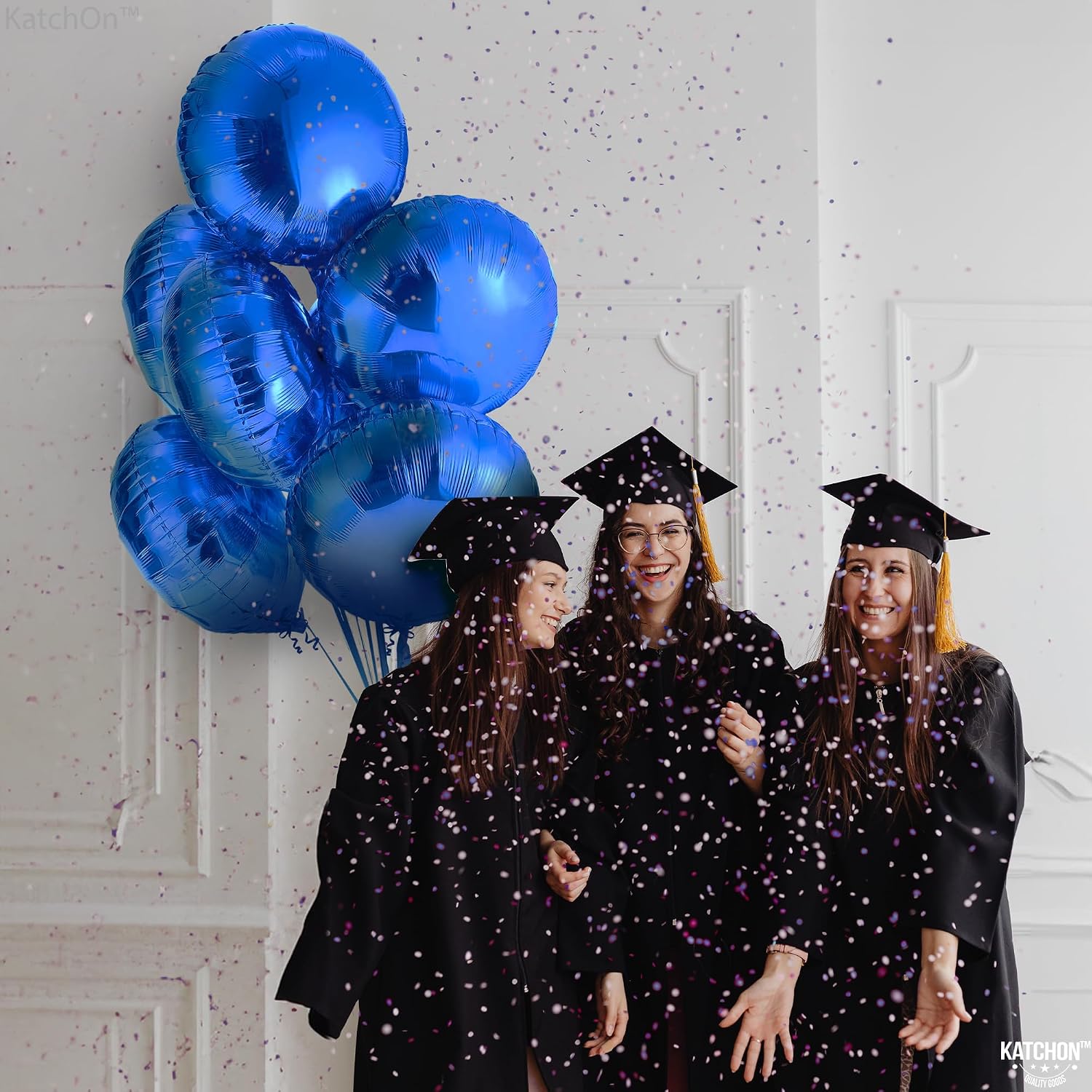 KatchOn, Globos grandes de color azul rey, 18 pulgadas, paquete de 6 ...