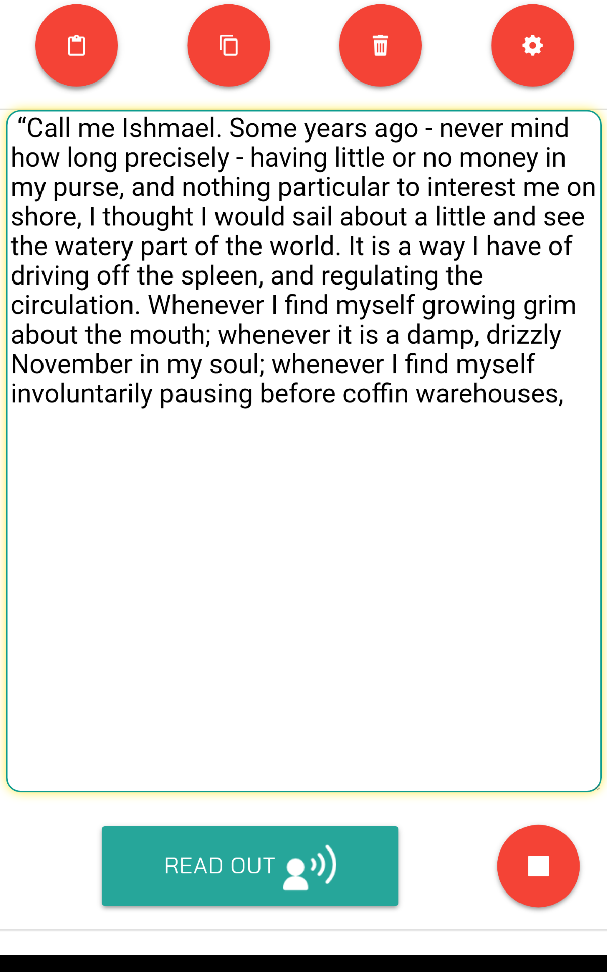 Read Out Text - App on Amazon Appstore