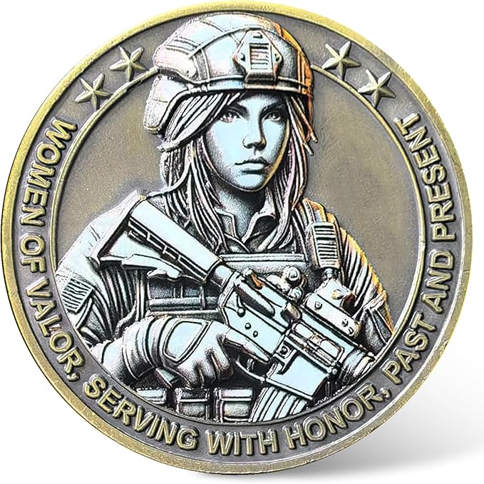 Amazon.com: Women Veterans Challenge Coin - Honoring Courage and ...