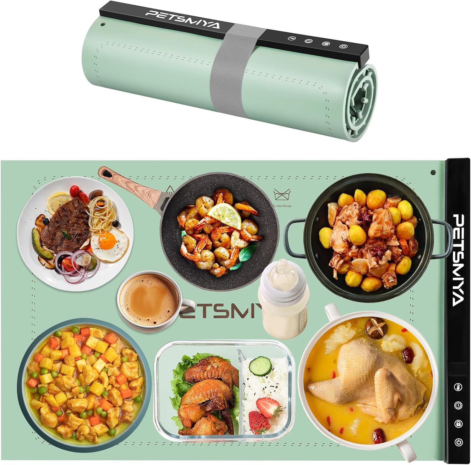 Amazon.com: PETSMYA Food Warming Mats for Countertop,Elevated Design ...