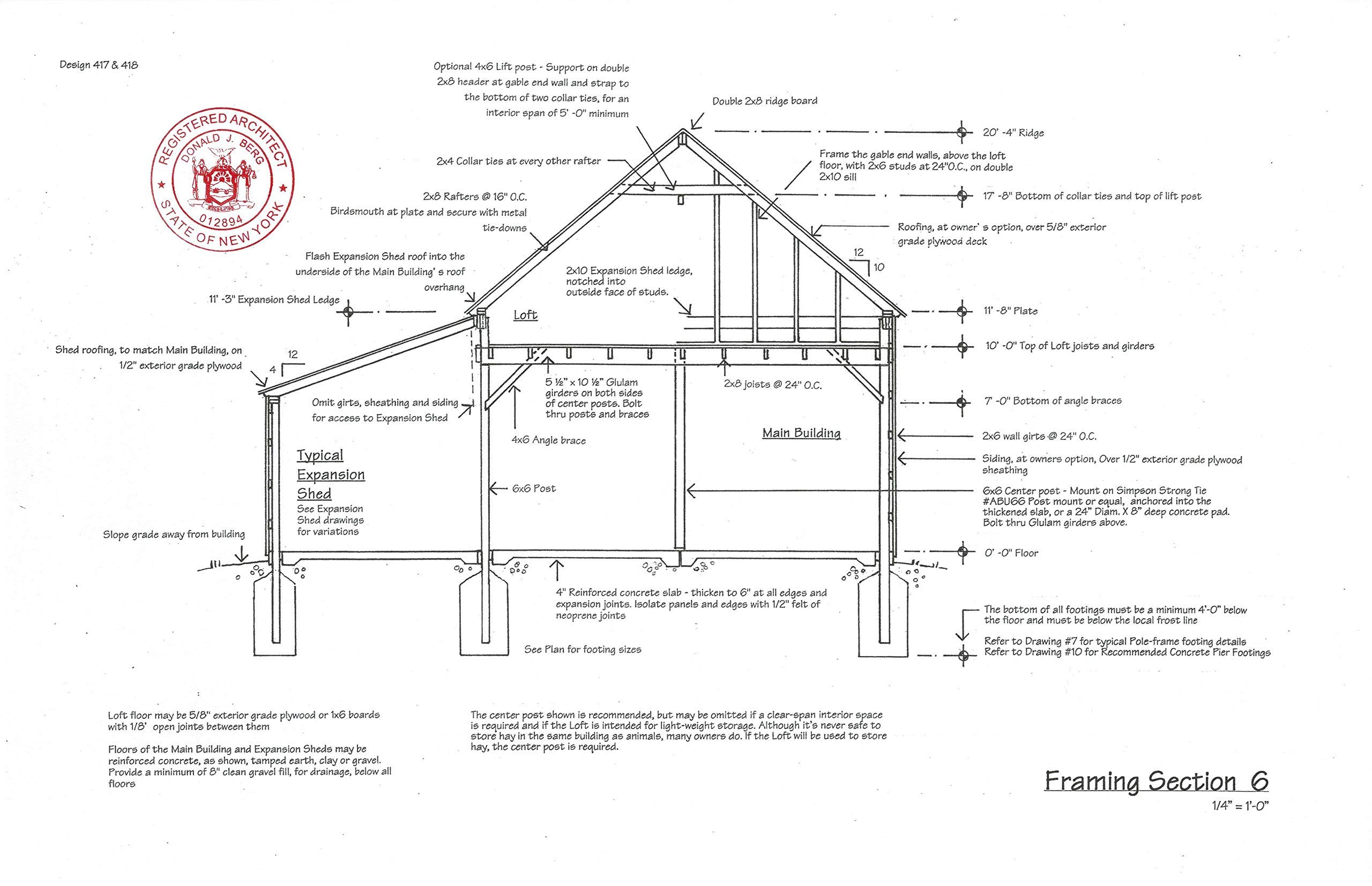 Pole Barn Framing Plans