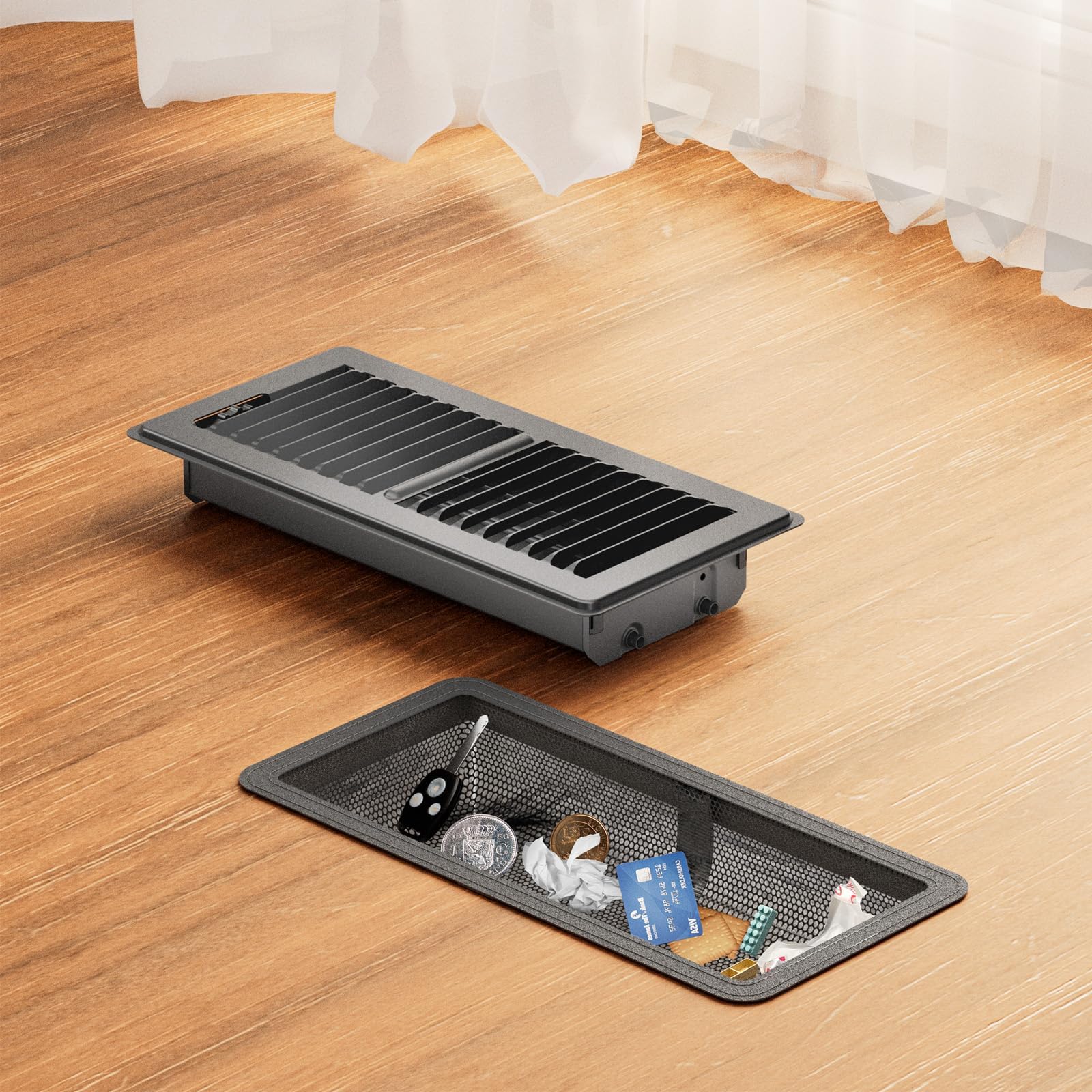 Rocky Mountain Goods Floor Register Vent - 4-Inch by 10-Inch - Easy ...