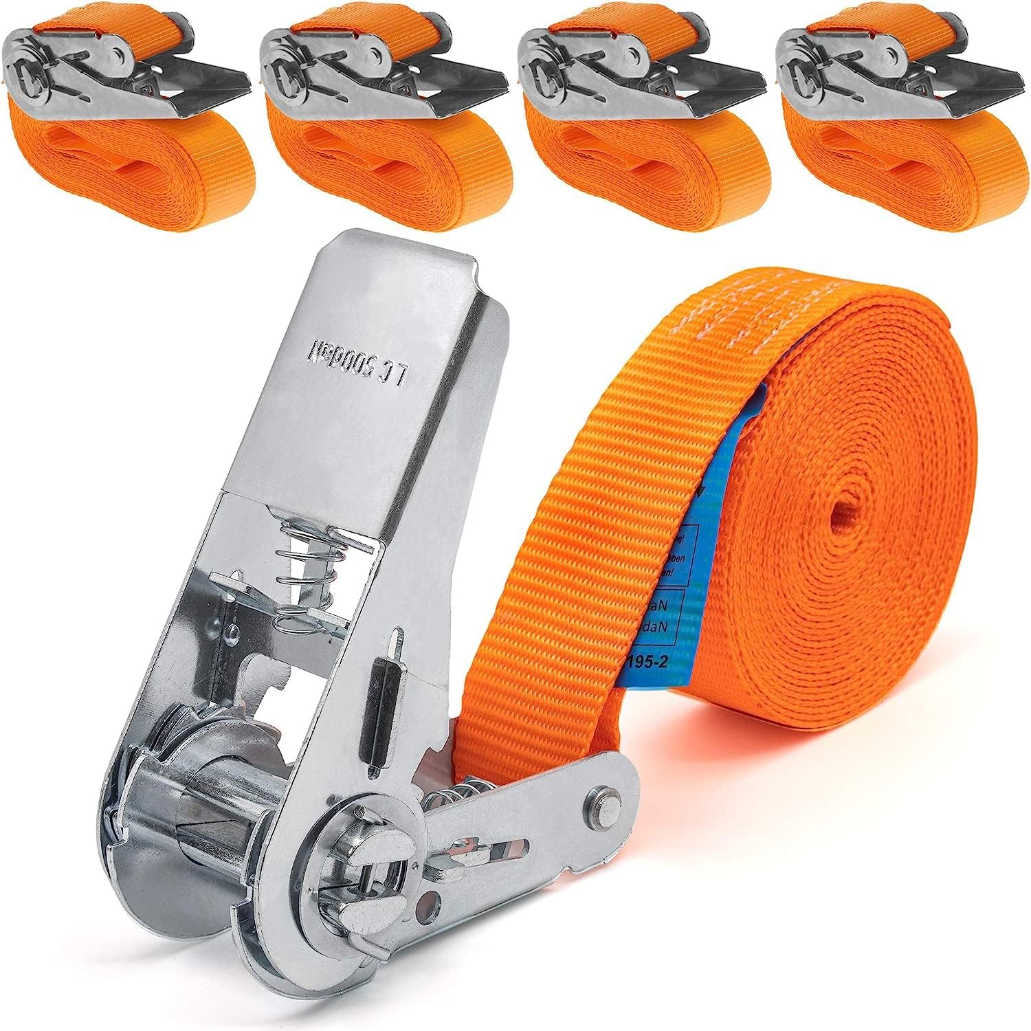 Amazon.fr : 4 x Pro 800 kg/dan 6 m Sangles 1 pièces einteilig Sangle à ...