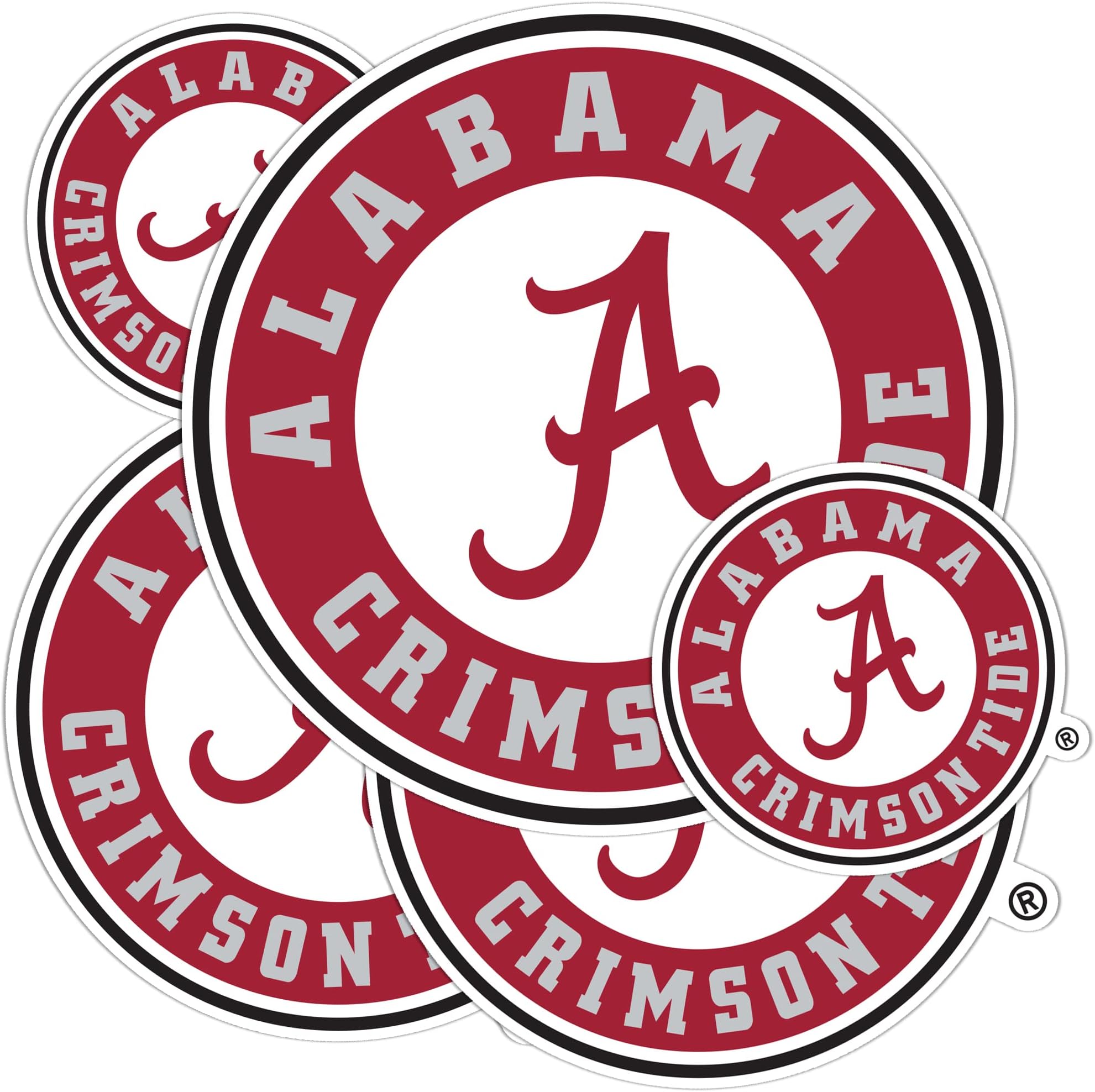 Amazon.com: ALABAMA Crimson Tide HOUNDSTOOTH SCRIPT A Logo vinyl decal ...