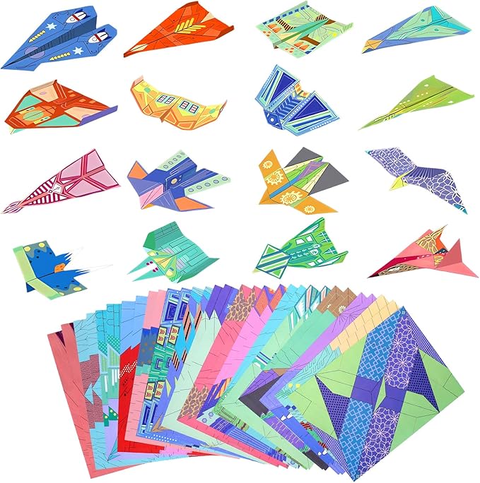 Amazon.com: Vodolo Paper Airplane Kits with 16 Classic Designs,32 ...