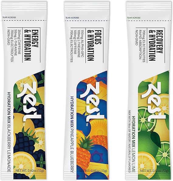 Amazon.com: Zest Hydration Electrolyte Powder - Variety Pack - Mix w ...
