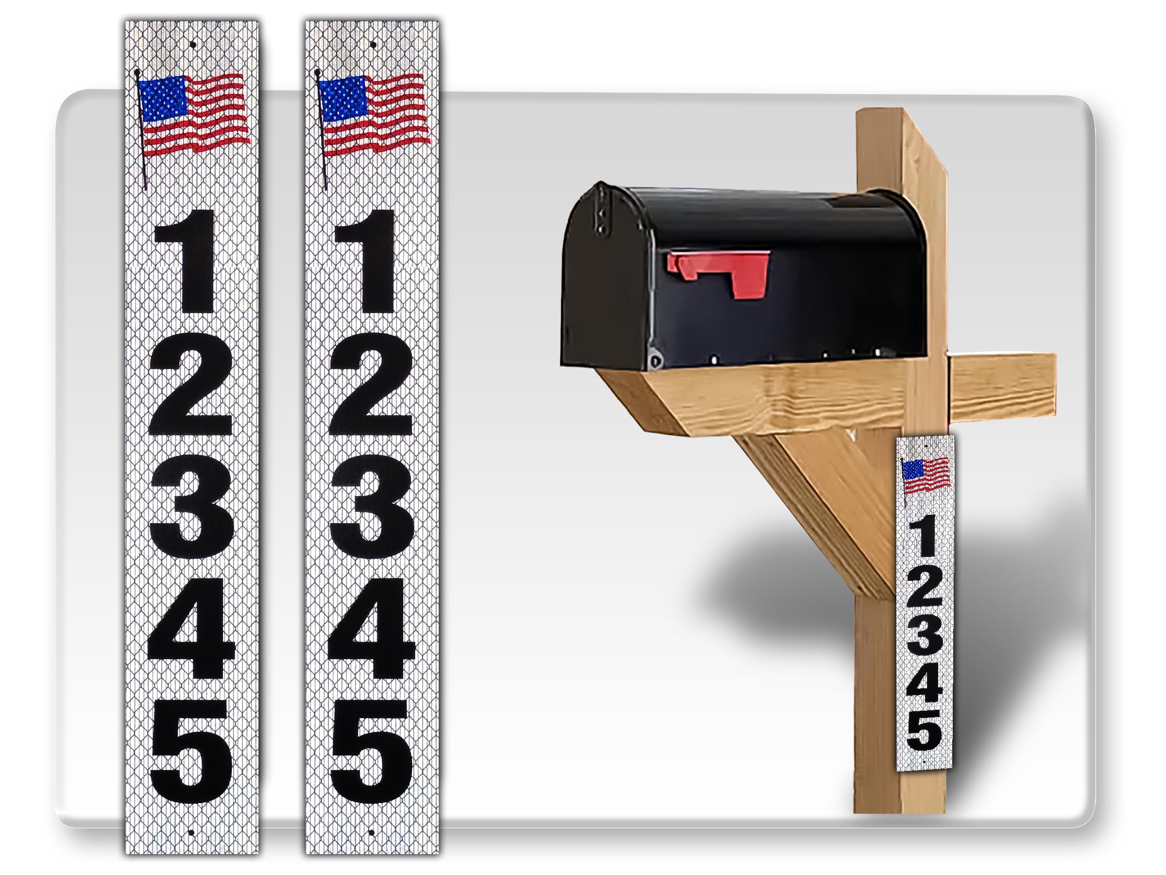 Amazon.com: Curb N Sign Mailbox Numbers Plaques - Made of Premium Silk ...