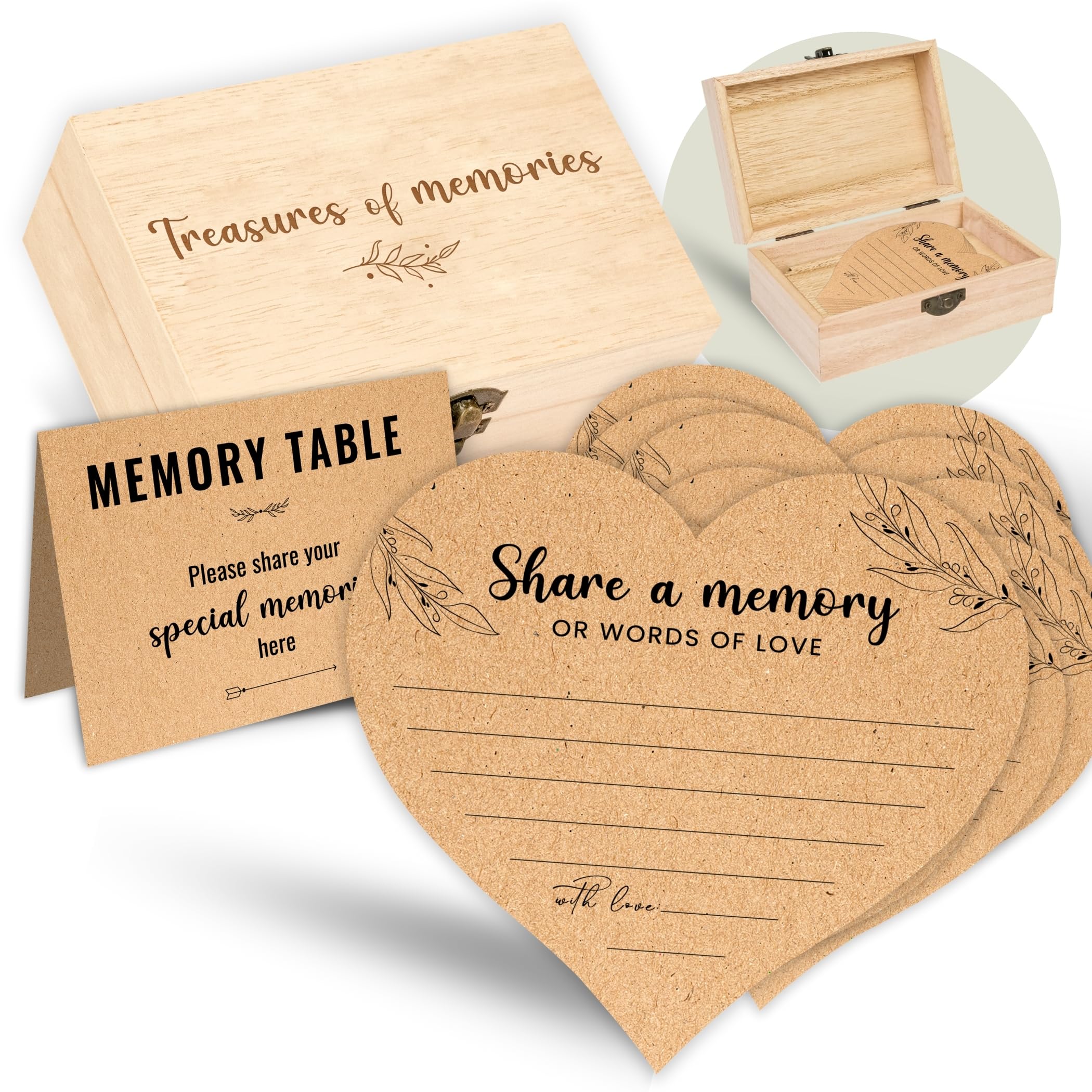 Amazon.com: WOODAMORE Share A Memory Card for Celebration of Life Ideas ...