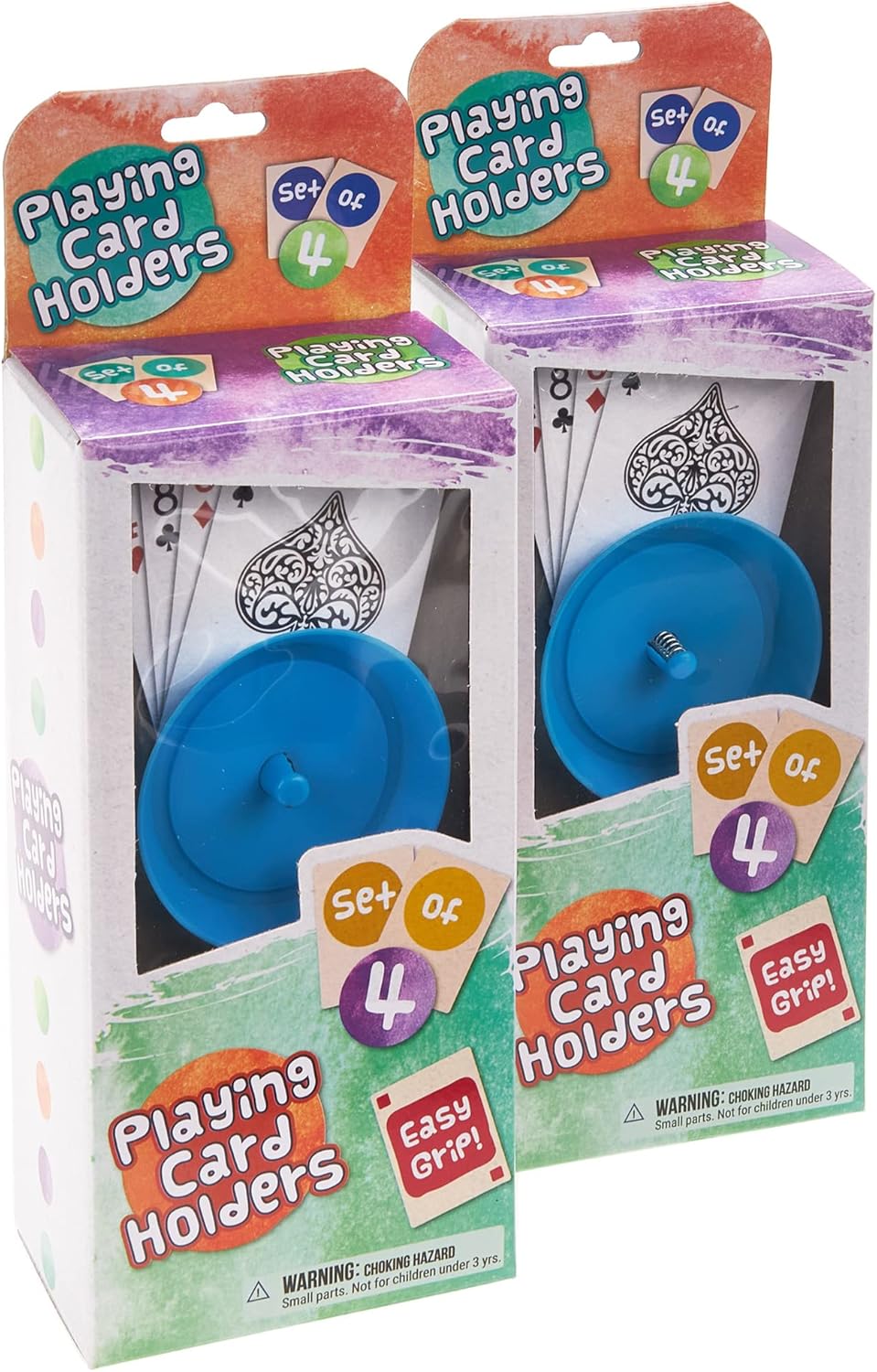 Amazon.com: Brybelly Round Card Holders for Playing Cards, 2 Packs with ...