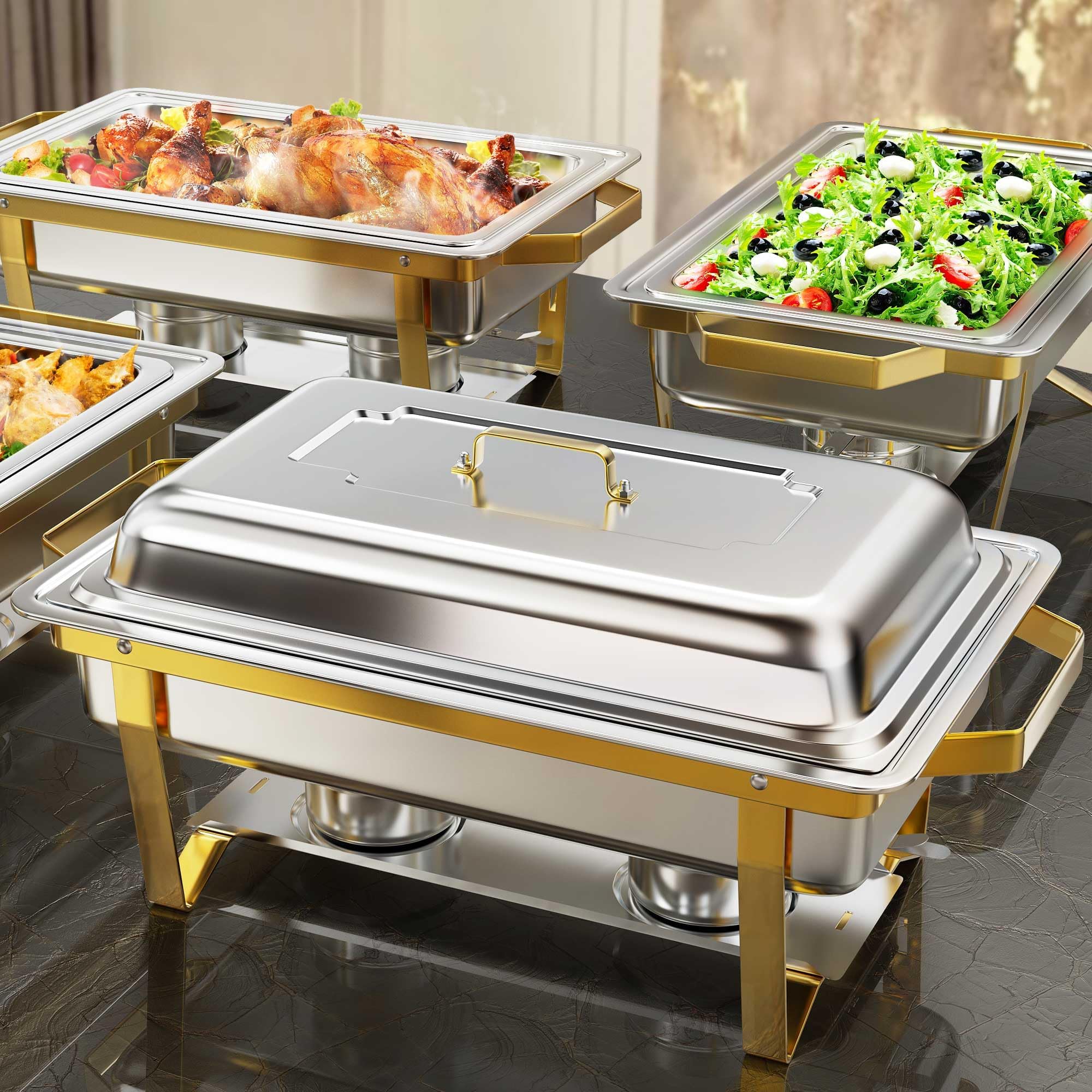 Amazon.com: Chafing Dishes for Buffet Set: Chafers for Catering ...