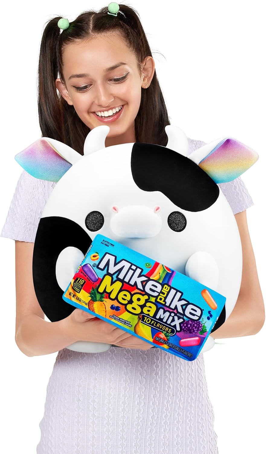Snackles (Mike and IKE) – Peluche de vaca de tamaño súper grande de 14 ...