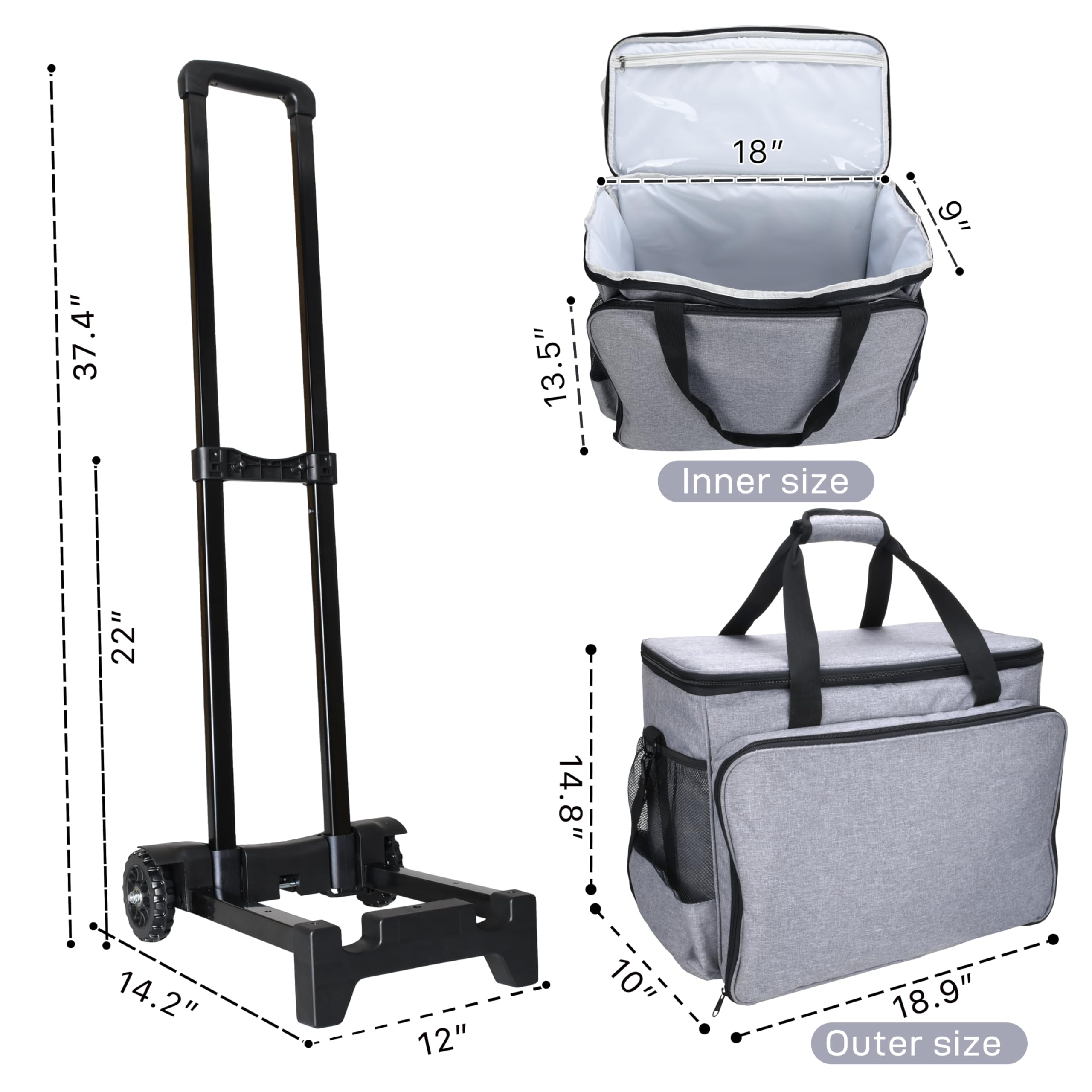 Snapklik.com : Large Sewing Machine Case