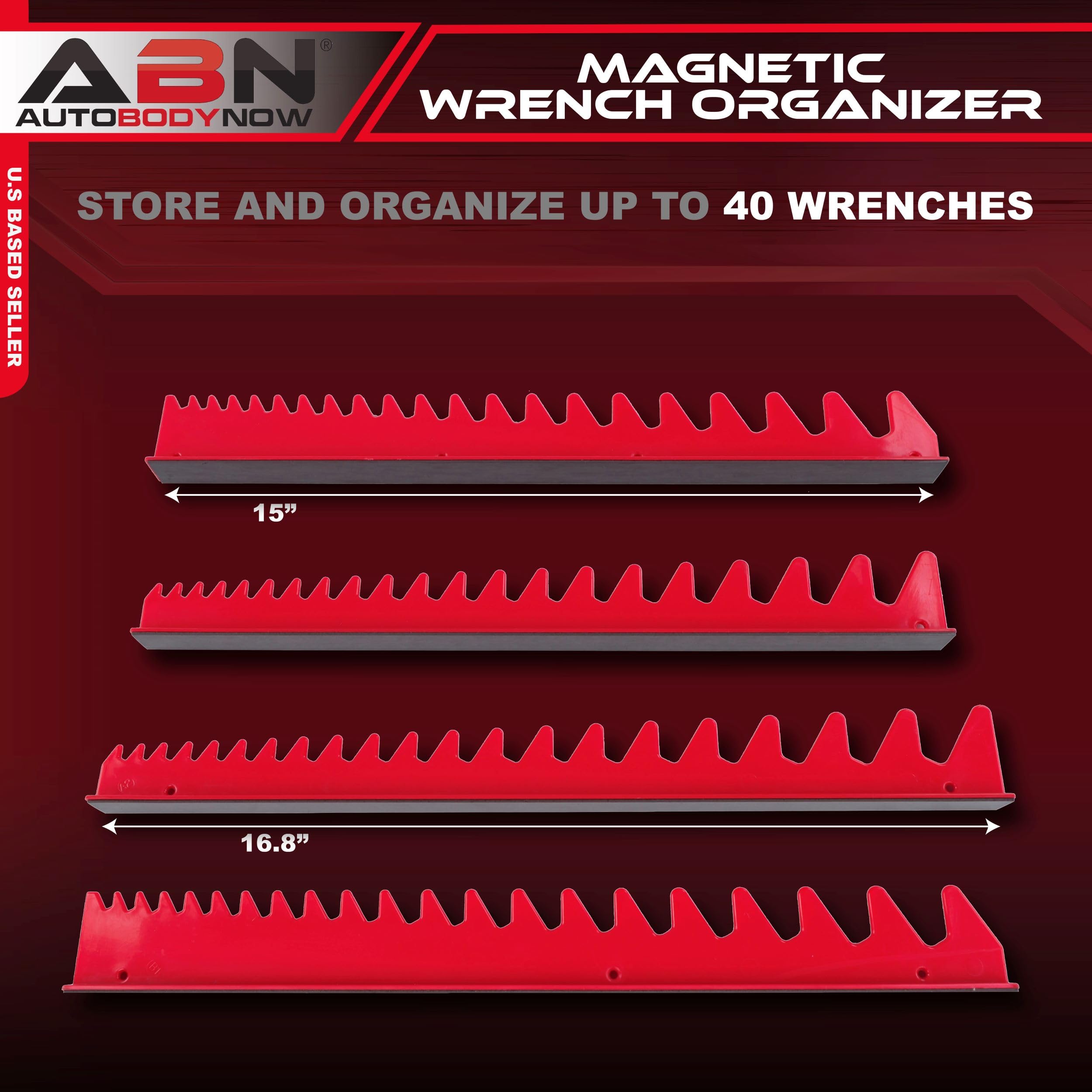 Snapklik.com : Magnetic Wrench Organizer - 4 Piece Tool Box Drawer ...