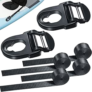 Amazon.com : HLOGREE 2Pcs Kayak Seat Clips Replacement & 4Pcs Straps ...