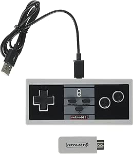 Retro-Bit RB-NES-7154 Controller Classic, Retro 8 Pro, Wireless ...