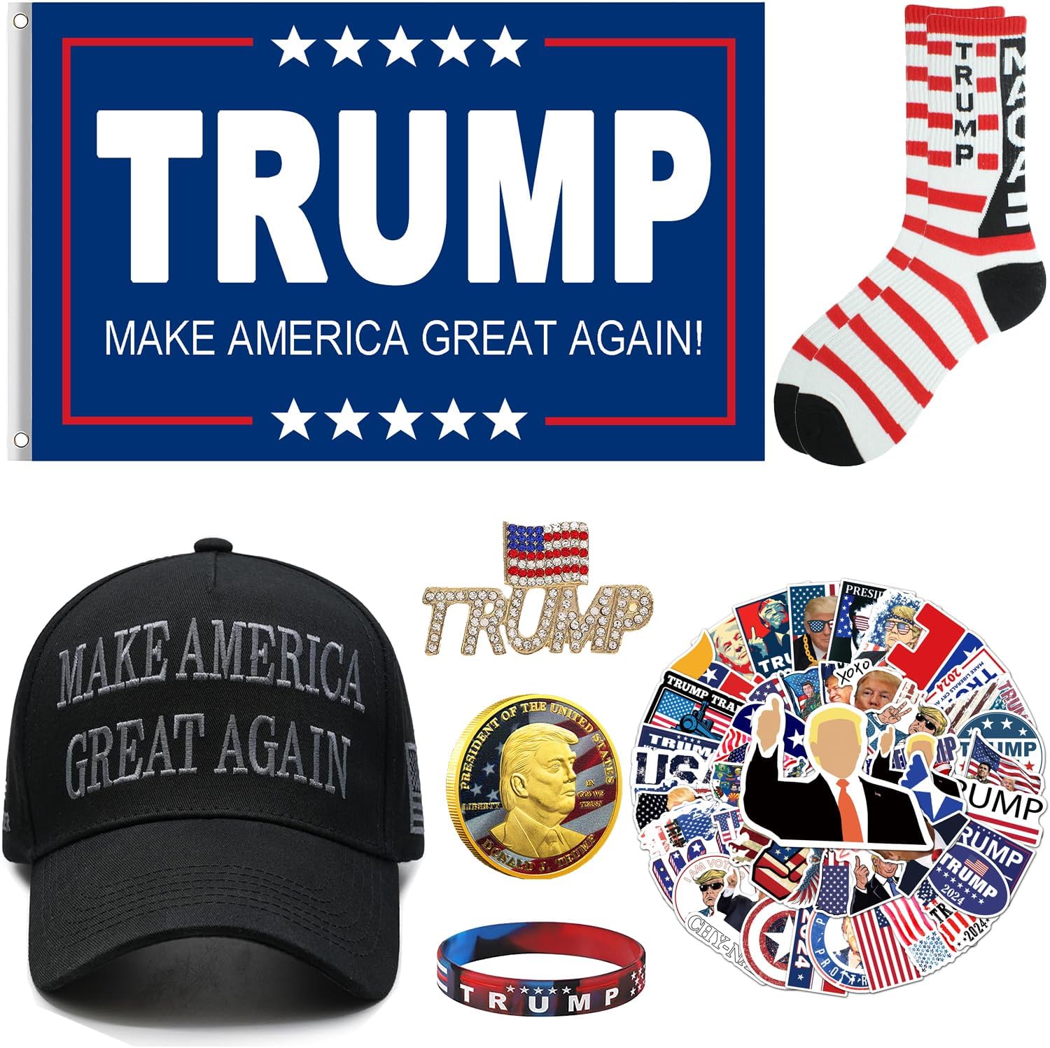 Amazon.com: Ababyyan Trump Gift Set - Funny Donald Trump Stuff ...
