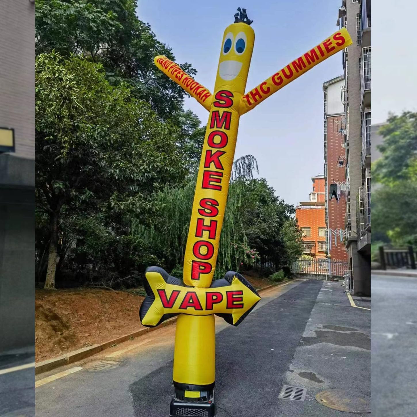 Amazon.com: 20ft Tall Smoke Shop Vape Inflatable Tube Man Dancer with ...