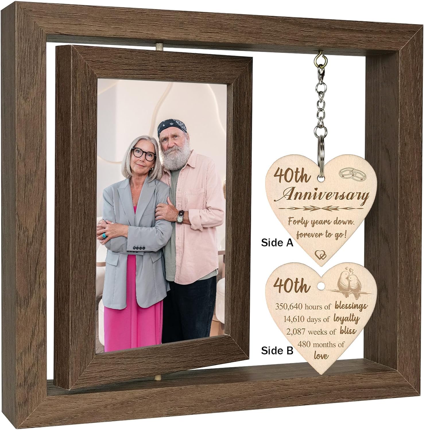 Amazon.com - EYITUPC 40th Wedding Anniversary Picture Frame Gifts, 40 ...