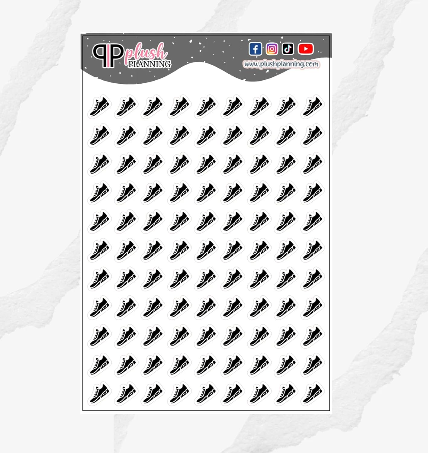 Amazon.com: Sneakers Running Shoe Icon Planner Stickers, Running ...