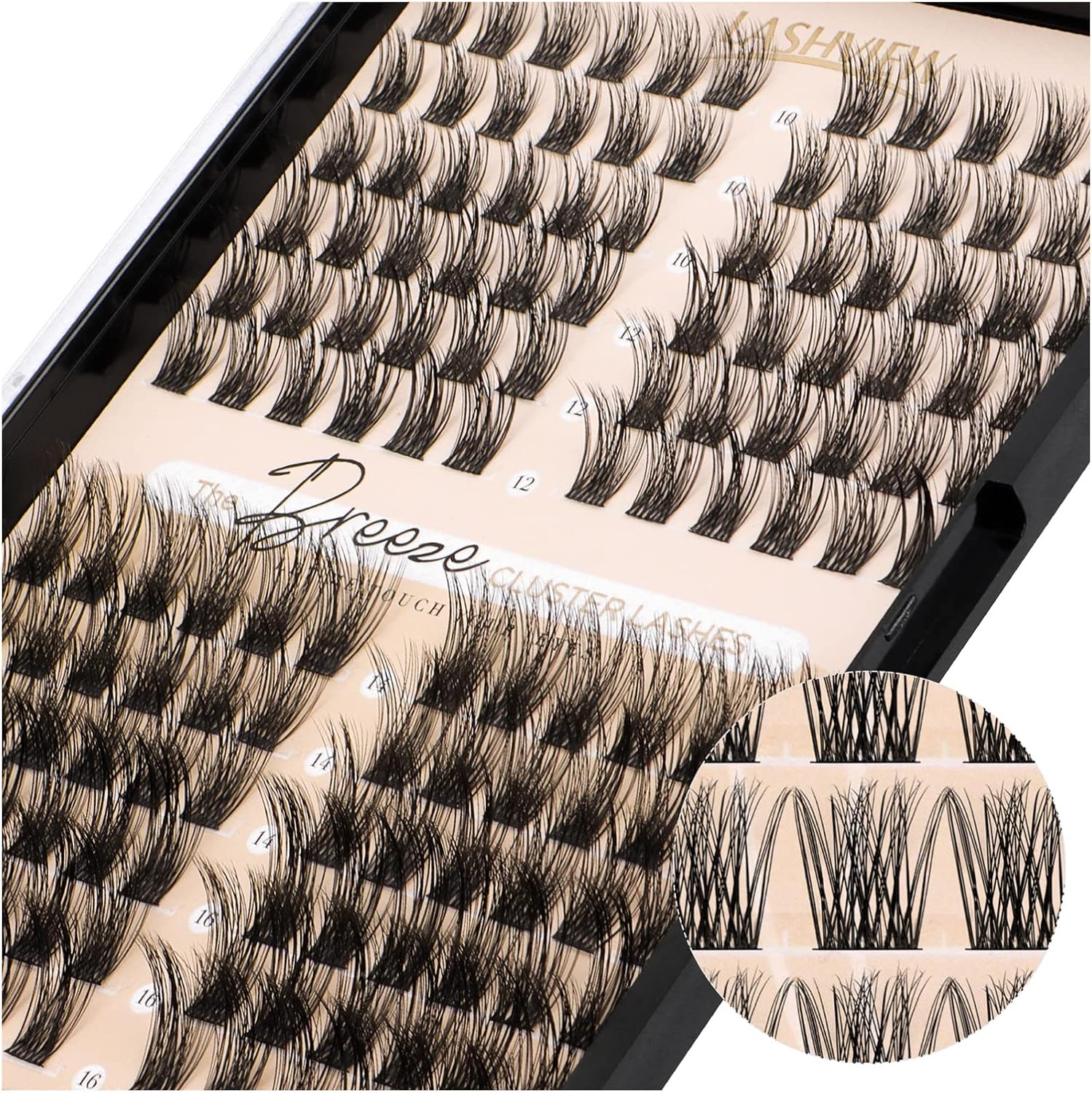 LASHVIEW Lash Clusters 144 Pcs Cluster Lashes DIY Cluster Eyelash ...
