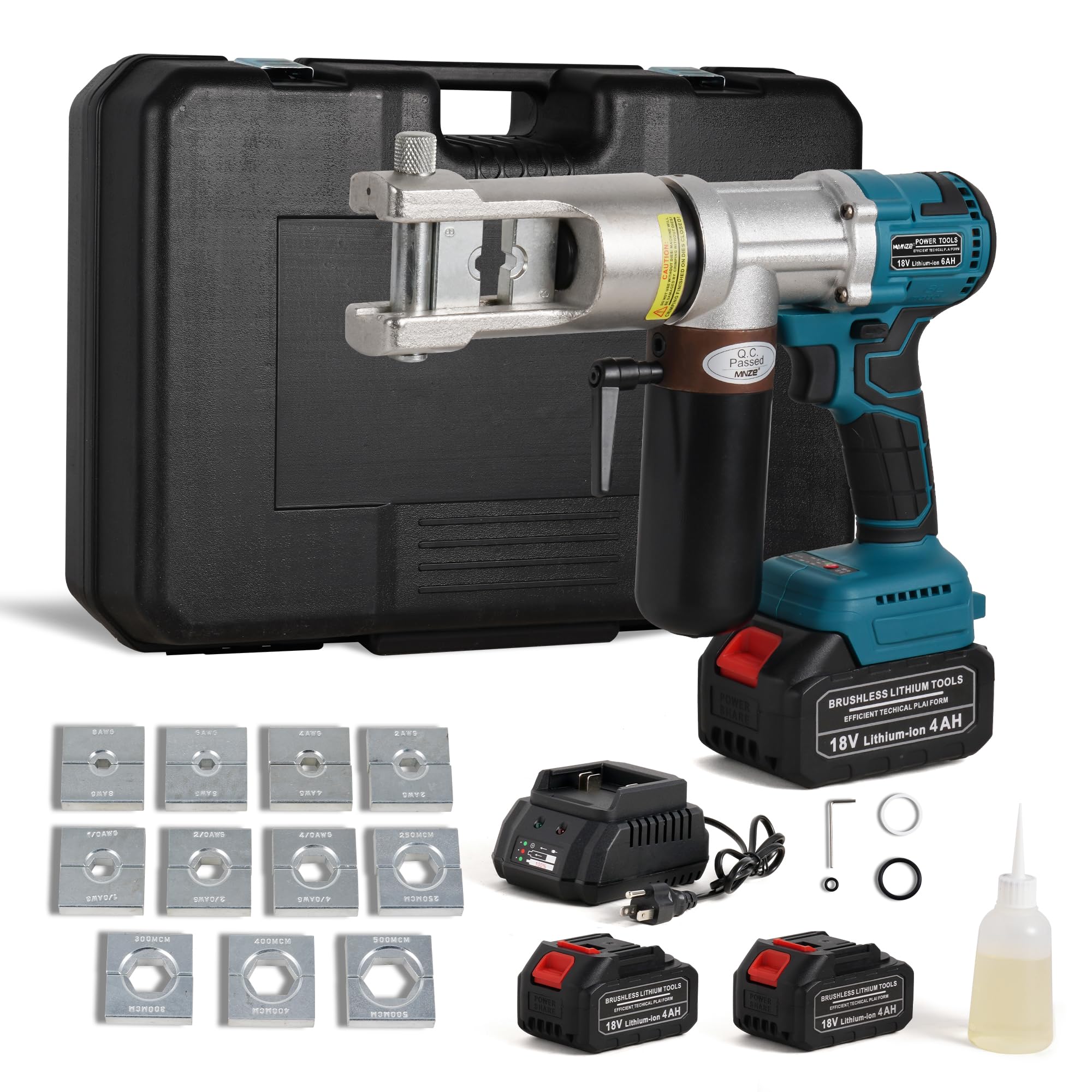 Snapklik.com : MMNZE Electric Hydraulic Cable Lug Crimping Tool 9 Ton ...