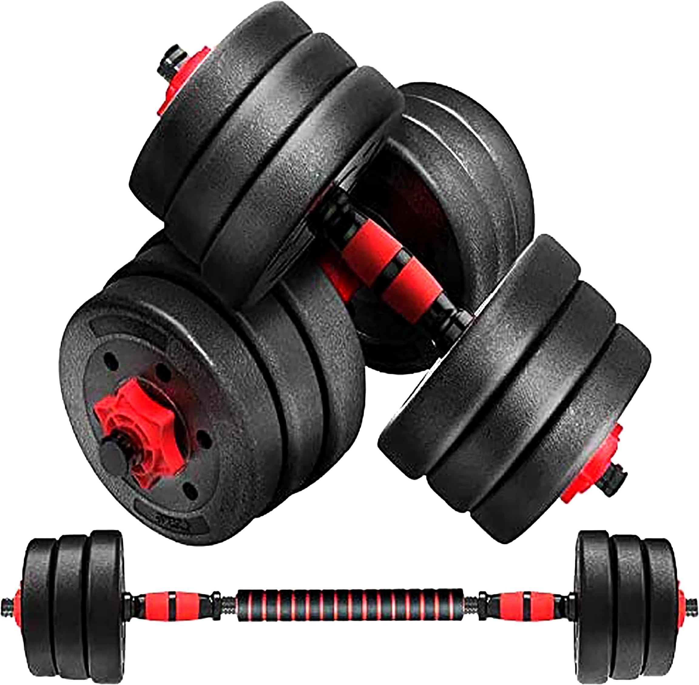 E world unbox happiness EWORLD 20kg dumbbell and Barbell Set ...