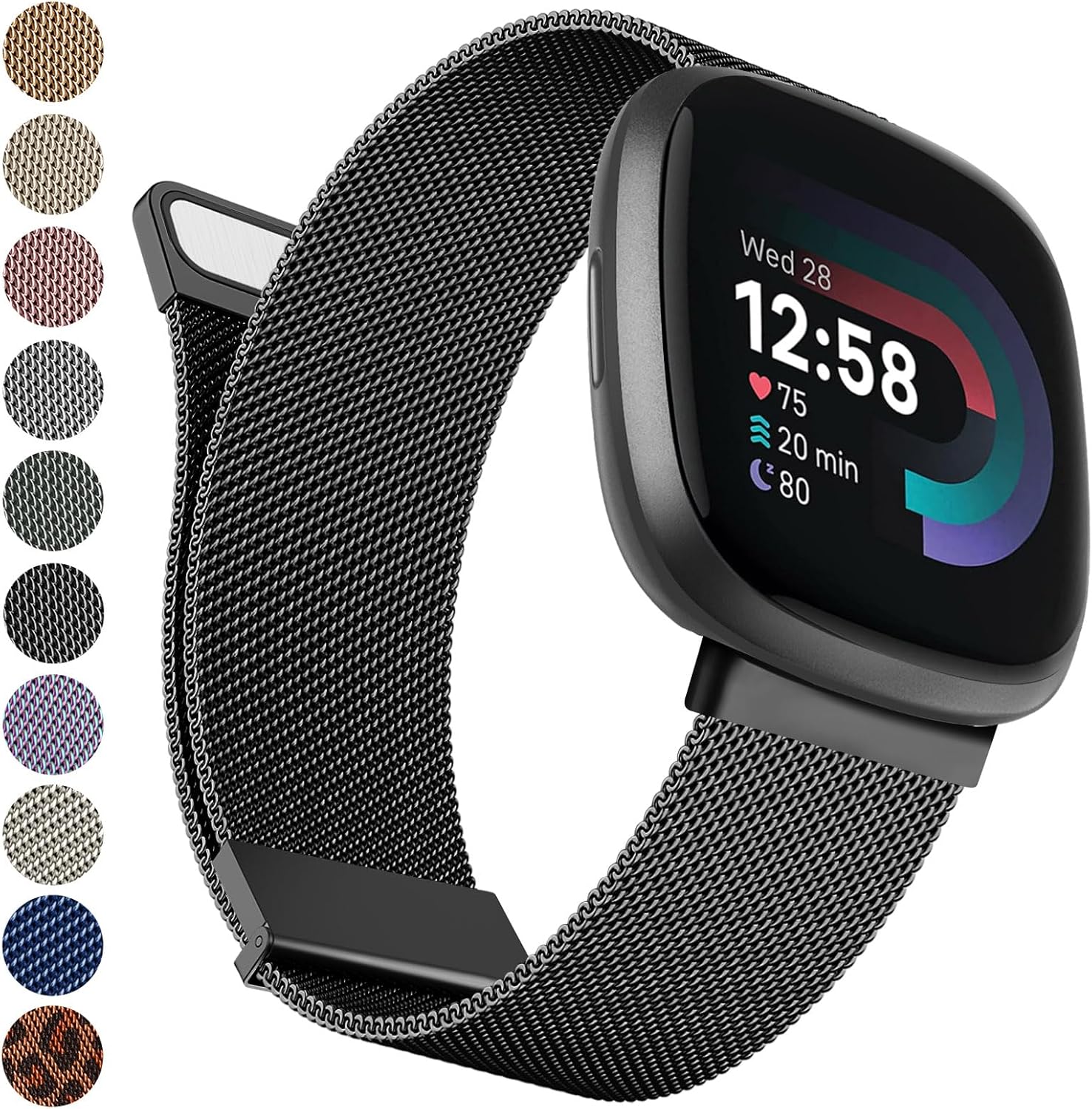 Metal Straps for Fitbit Versa 4 Straps, Fitbit Sense 2 Straps, Fitbit ...