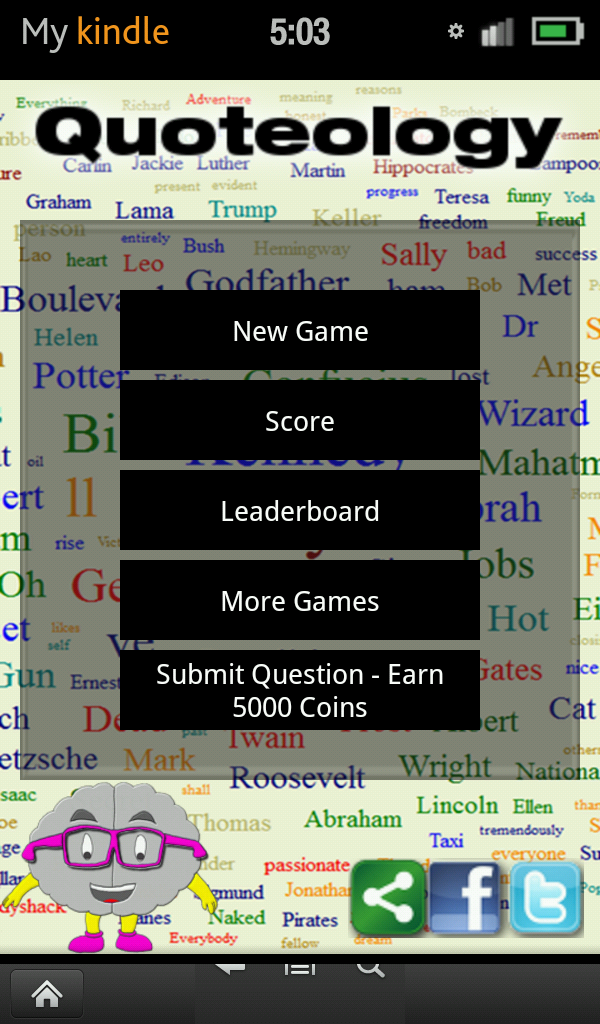 Quoteology - Famous Quotes Quiz - App on Amazon Appstore