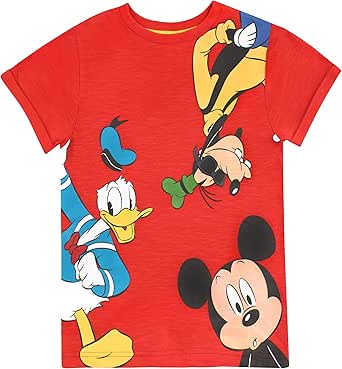Amazon.com: Disney Camiseta Mickey Mouse Donald Duck & Goofy para Niños ...