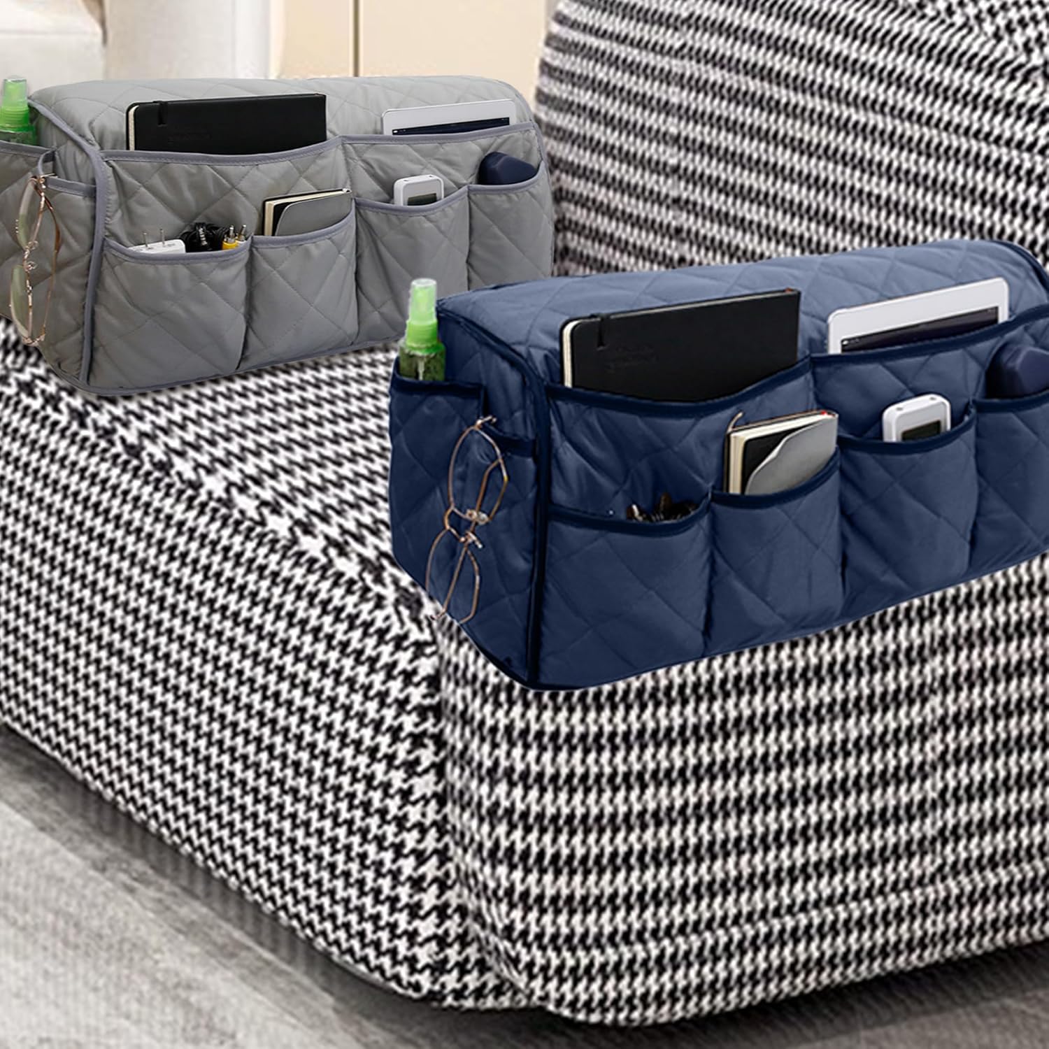 Amazon.com: MEHIDFY Armchair Caddy, Waterproof Sofa Armrest Organizer ...