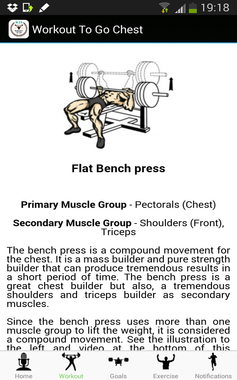 Workout To Go Chest - App on Amazon Appstore