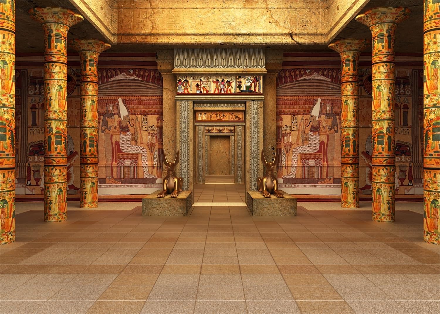 Amazon.com : Fmarui Egypt Backdrop 7x5ft Ancient Egyptian Decor African ...