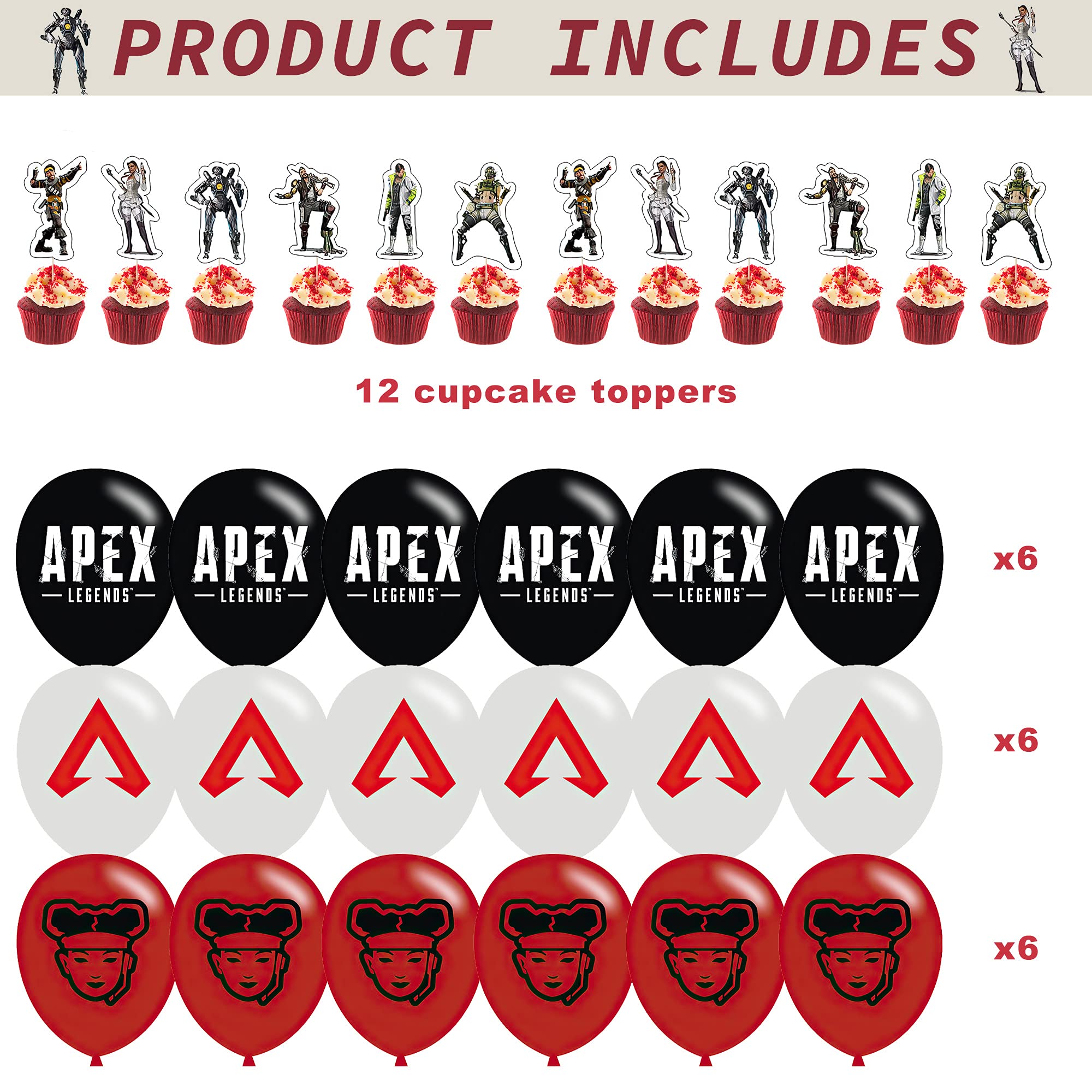 Apex Legends Birthday Party Decorations,Gaming Apex Legends Themed ...
