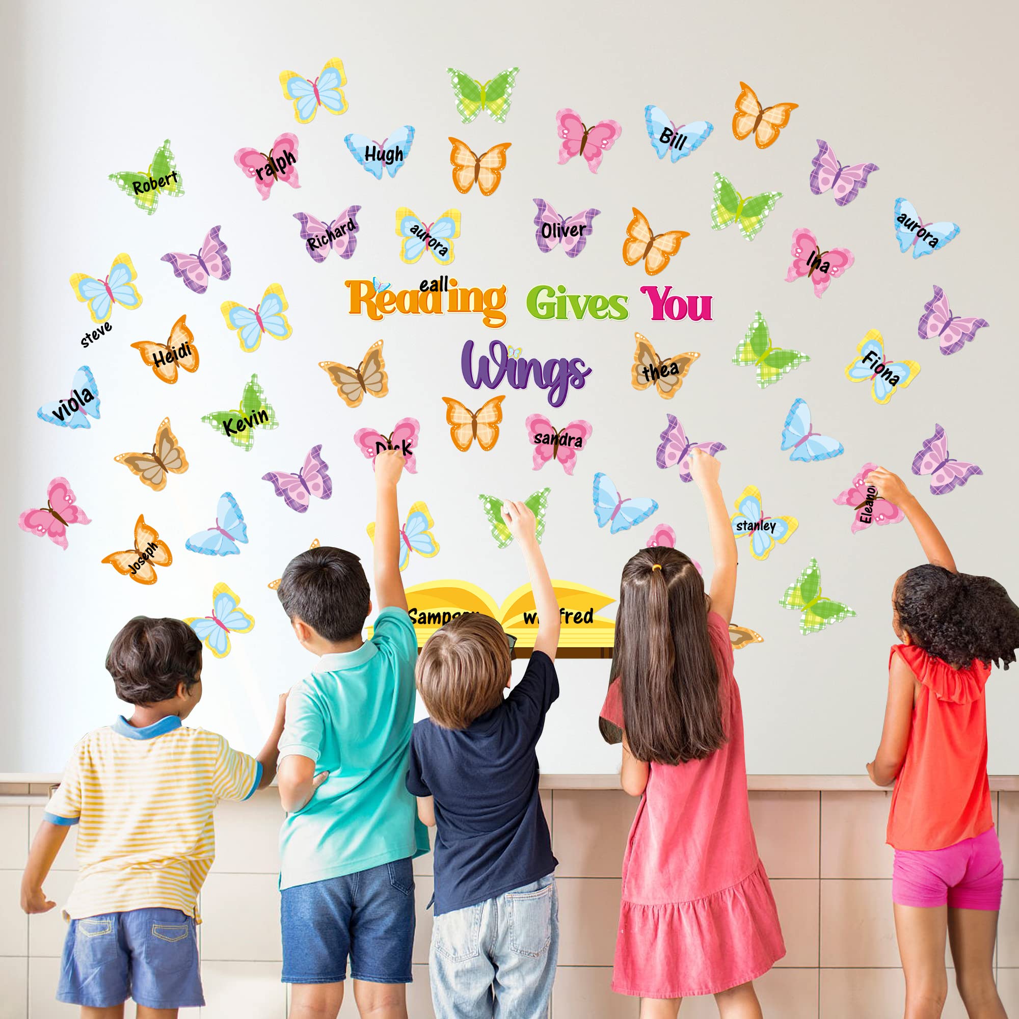 Snapklik.com : 63Pcs Reading Gives You Wings Bulletin Board Set ...