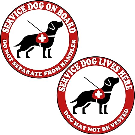 Amazon.com: Service Dog On Board Sticker Vinyl Decal K9 Caution Car ...