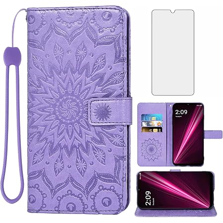 Amazon.com: Phone Case for T-Mobile Revvl 6 5G 2022 Wallet with ...