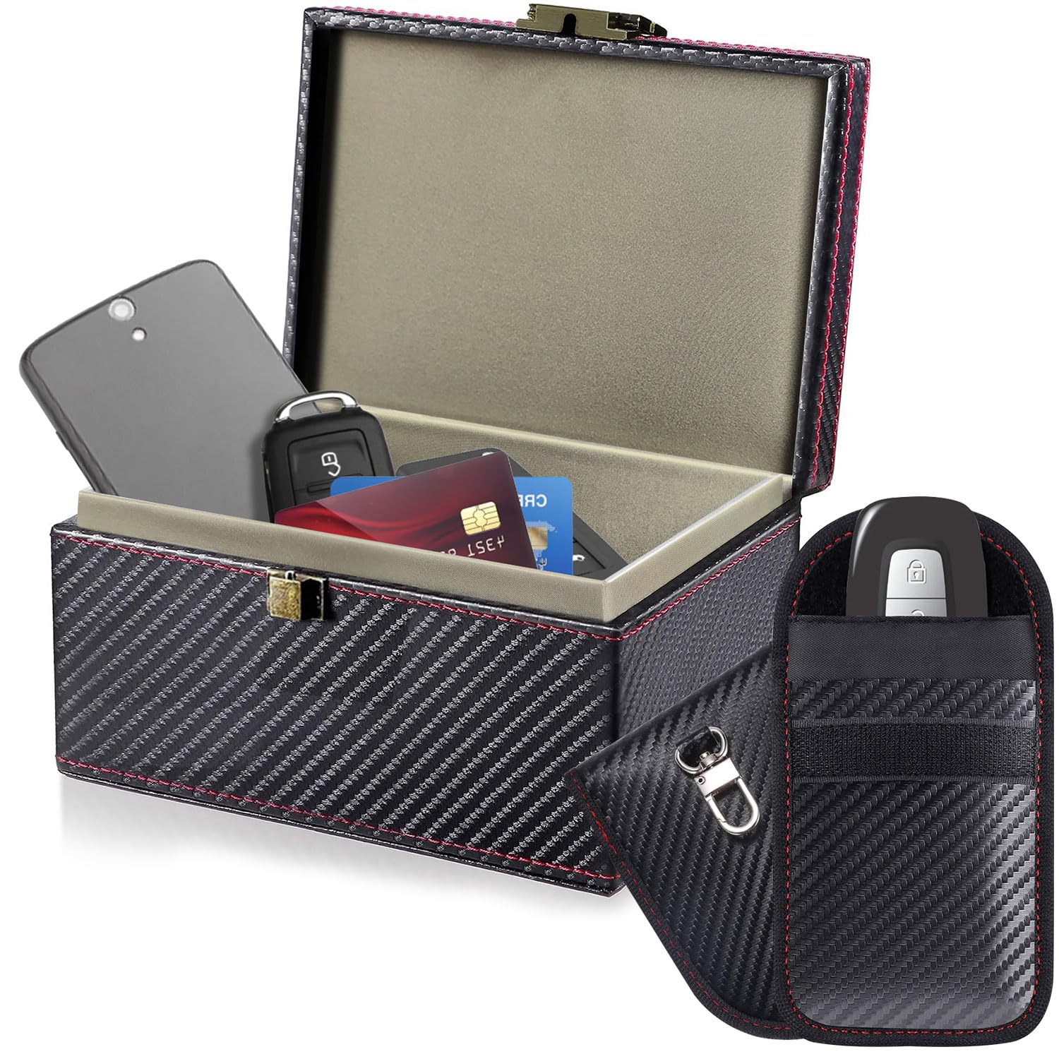 Faraday Box For Car Keys Fob Signal Blocker Keyless Entry Car Key ...