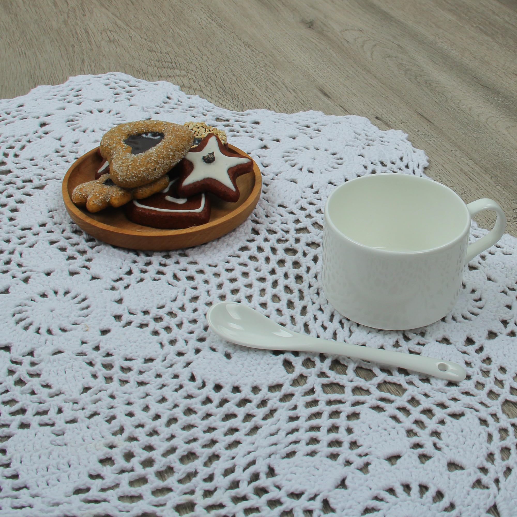 Snapklik.com : Kilofly Handmade Crochet Cotton Lace Table Sofa Doily