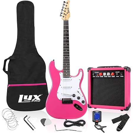 Amazon.com: LyxPro 39" inch Full Size Electric Guitar with 20w Amp ...