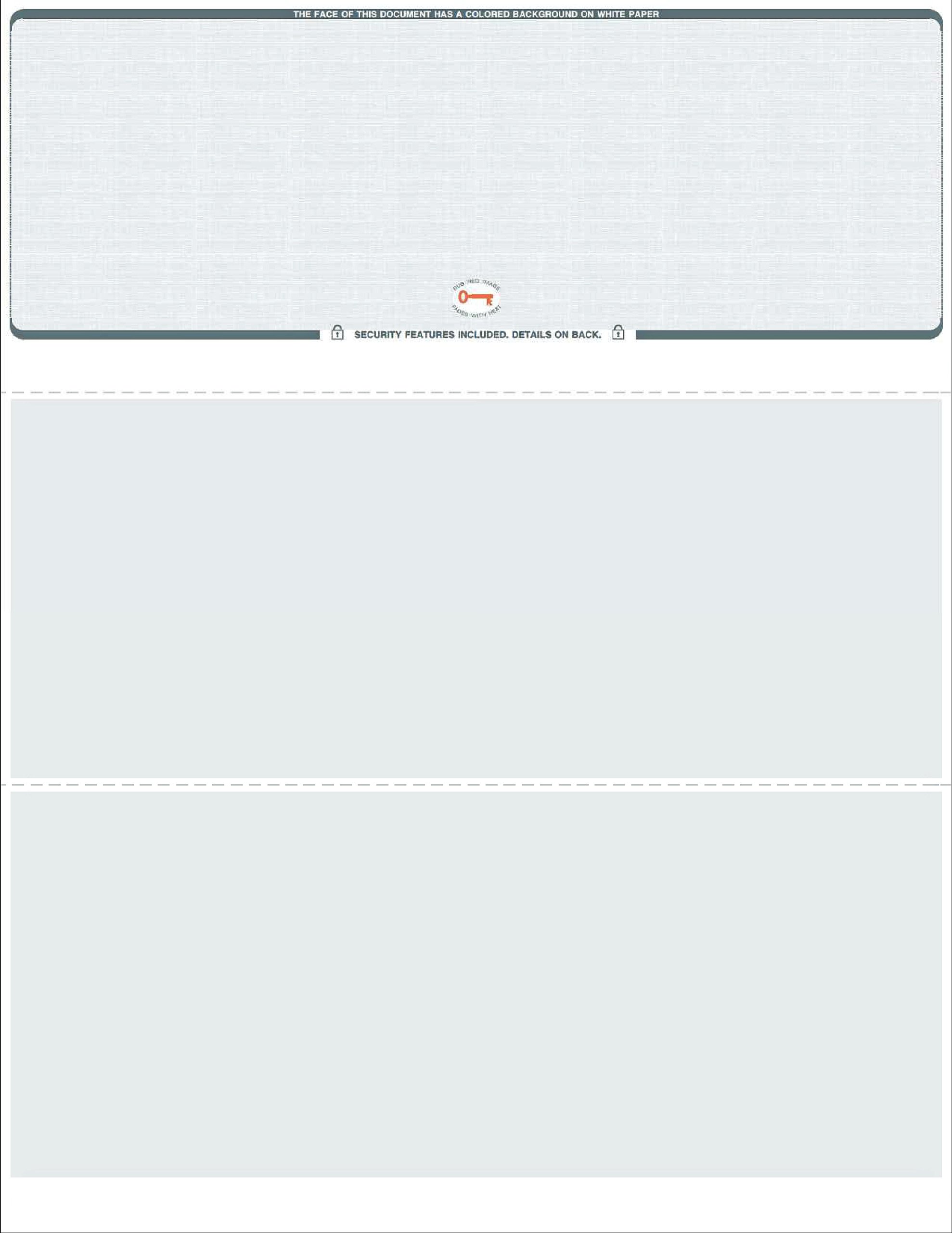 Amazon.com : 250 Blank Computer Check Stock - Check on Top - Linen Gray ...