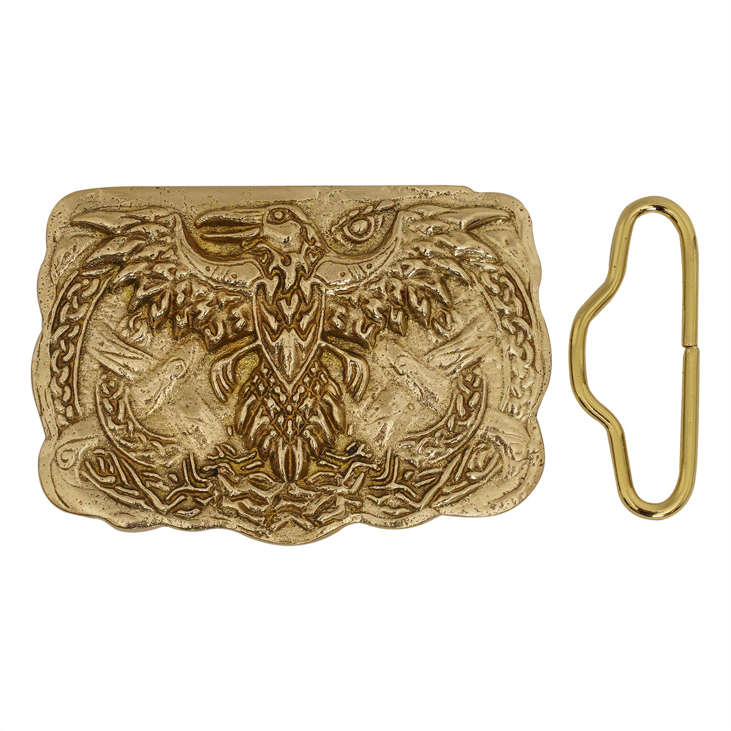 Amazon.com: Mythrojan Celtic Raven Pure Brass Belt Buckle, ideal for ...