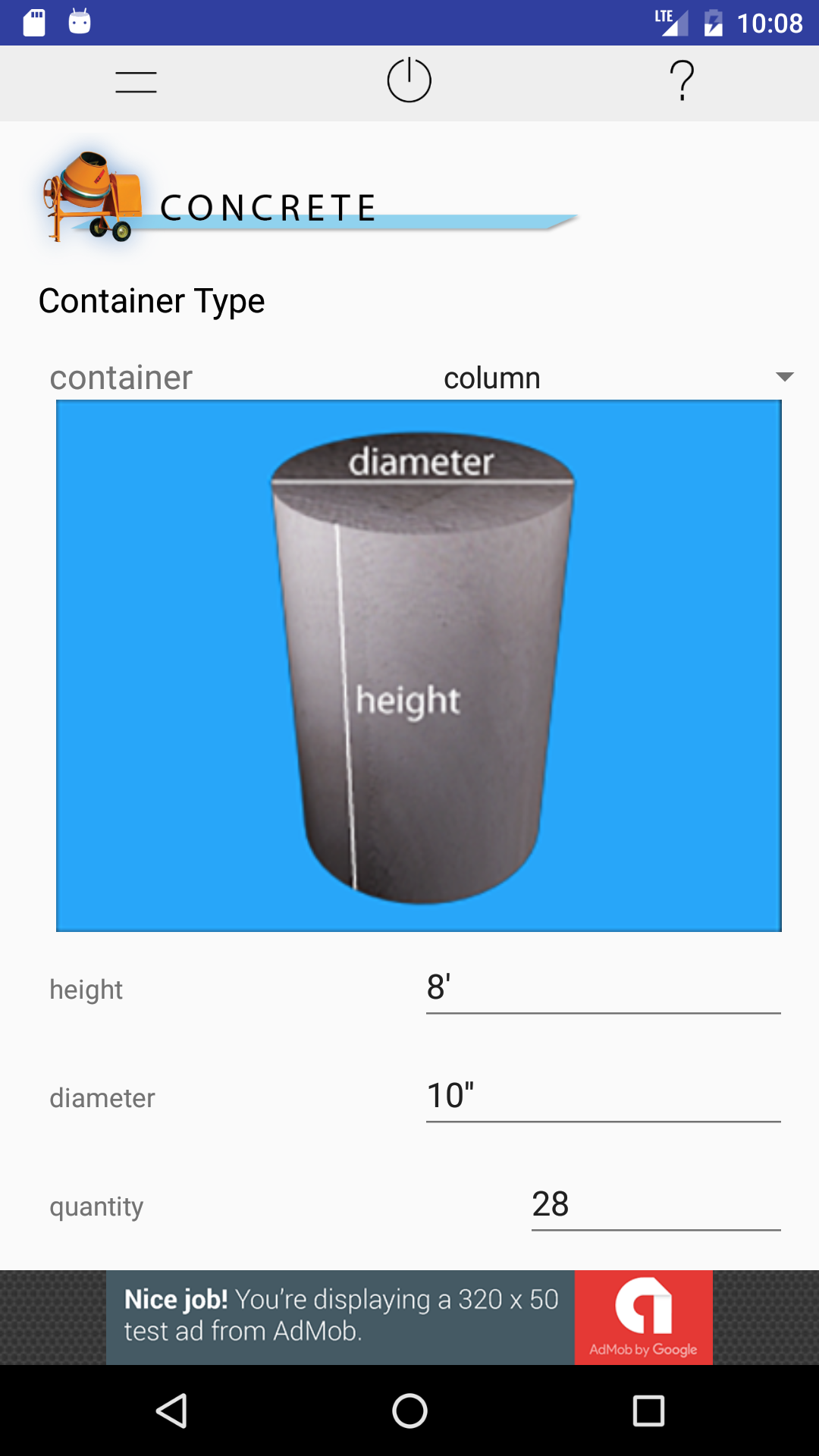 Concrete Column Calculator