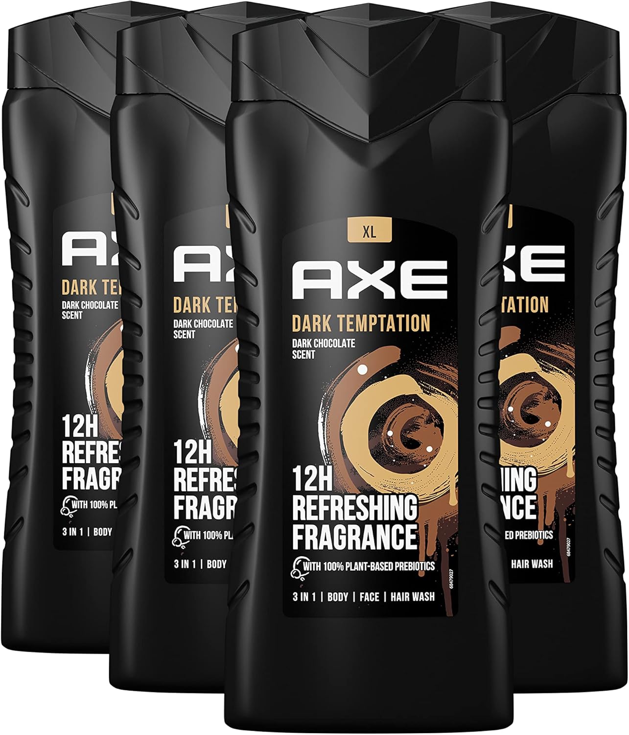 Axe Gel Douche Homme Dark Temptation 4 x 400 ml : Amazon.fr: Beauté et ...