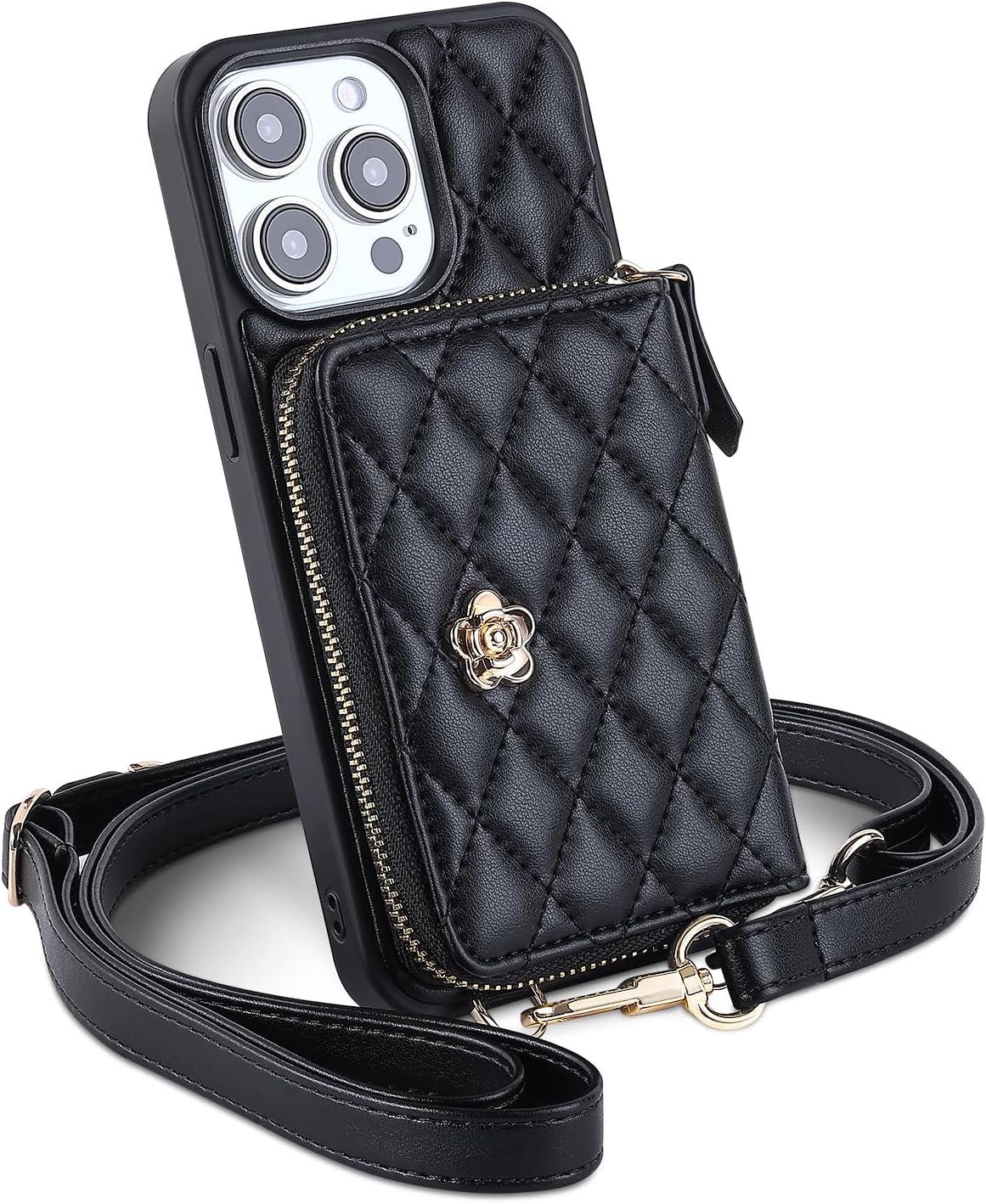 Amazon.com: Keallce Case for iPhone 15 Pro Max 6.7'' Wallet Case, Crossbody Zipper Purse Handbag ...