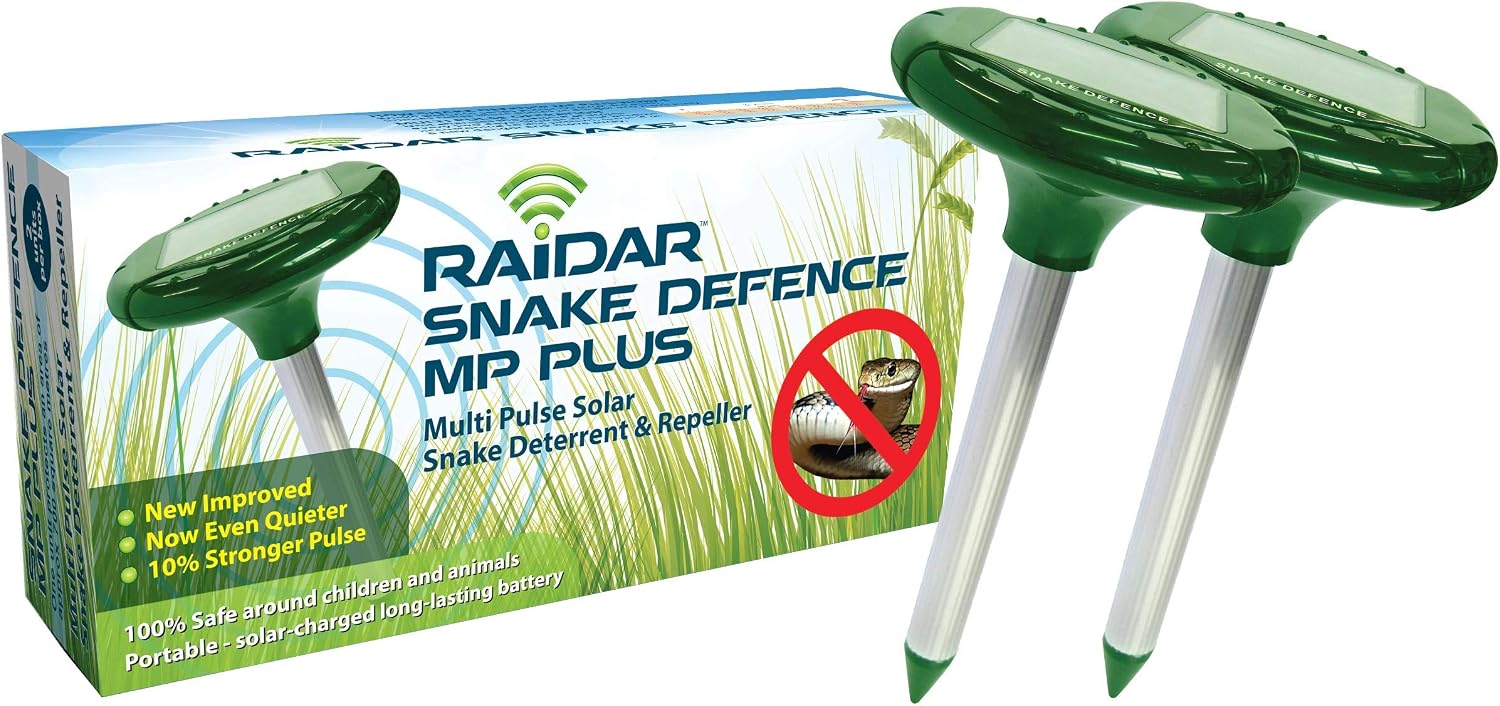 Raidar Multi Pulse Plus Snake Defence Repeller 2-Pieces Pack, Green ...